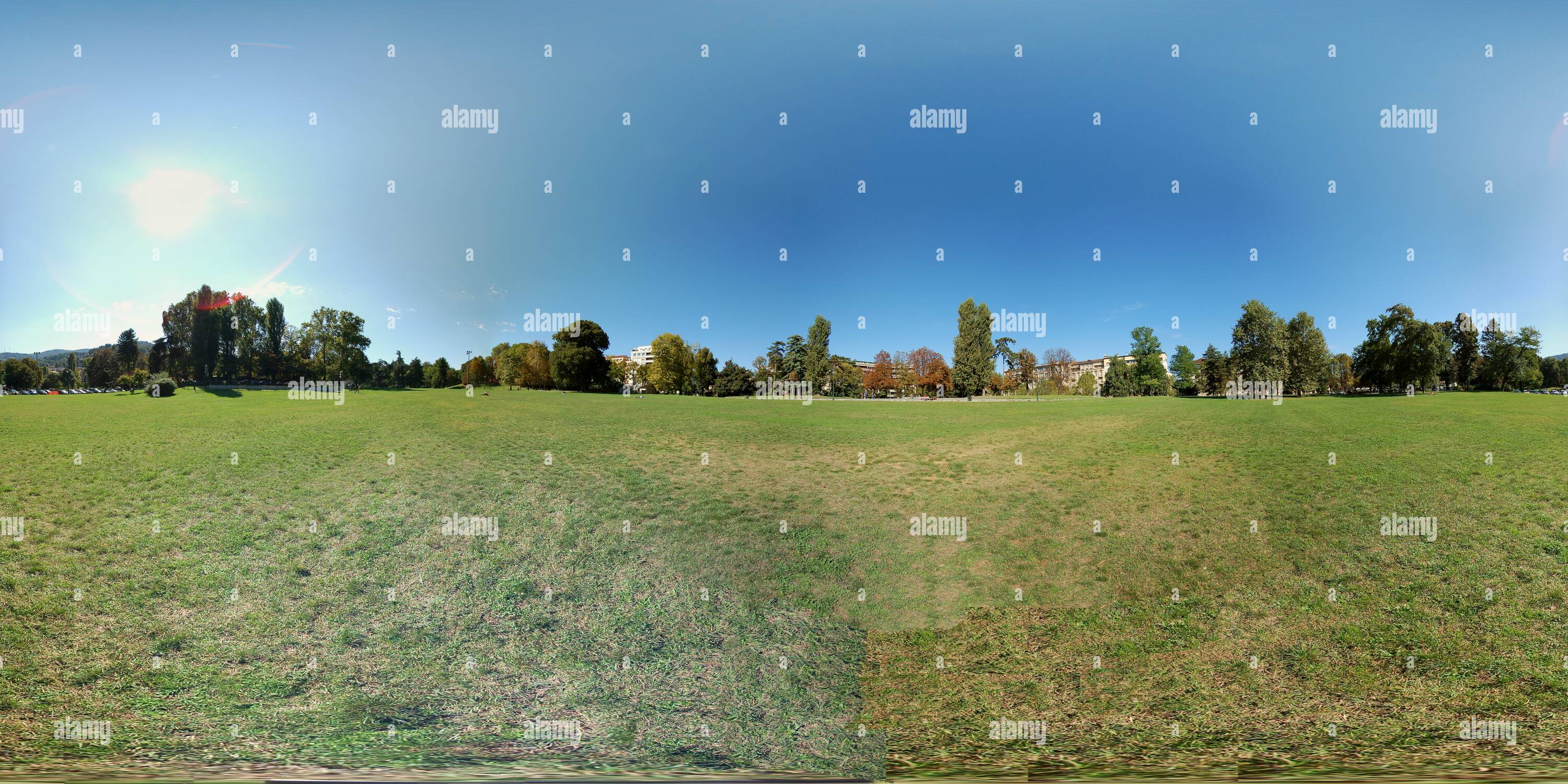360° view of Torino, Valentino park - Alamy