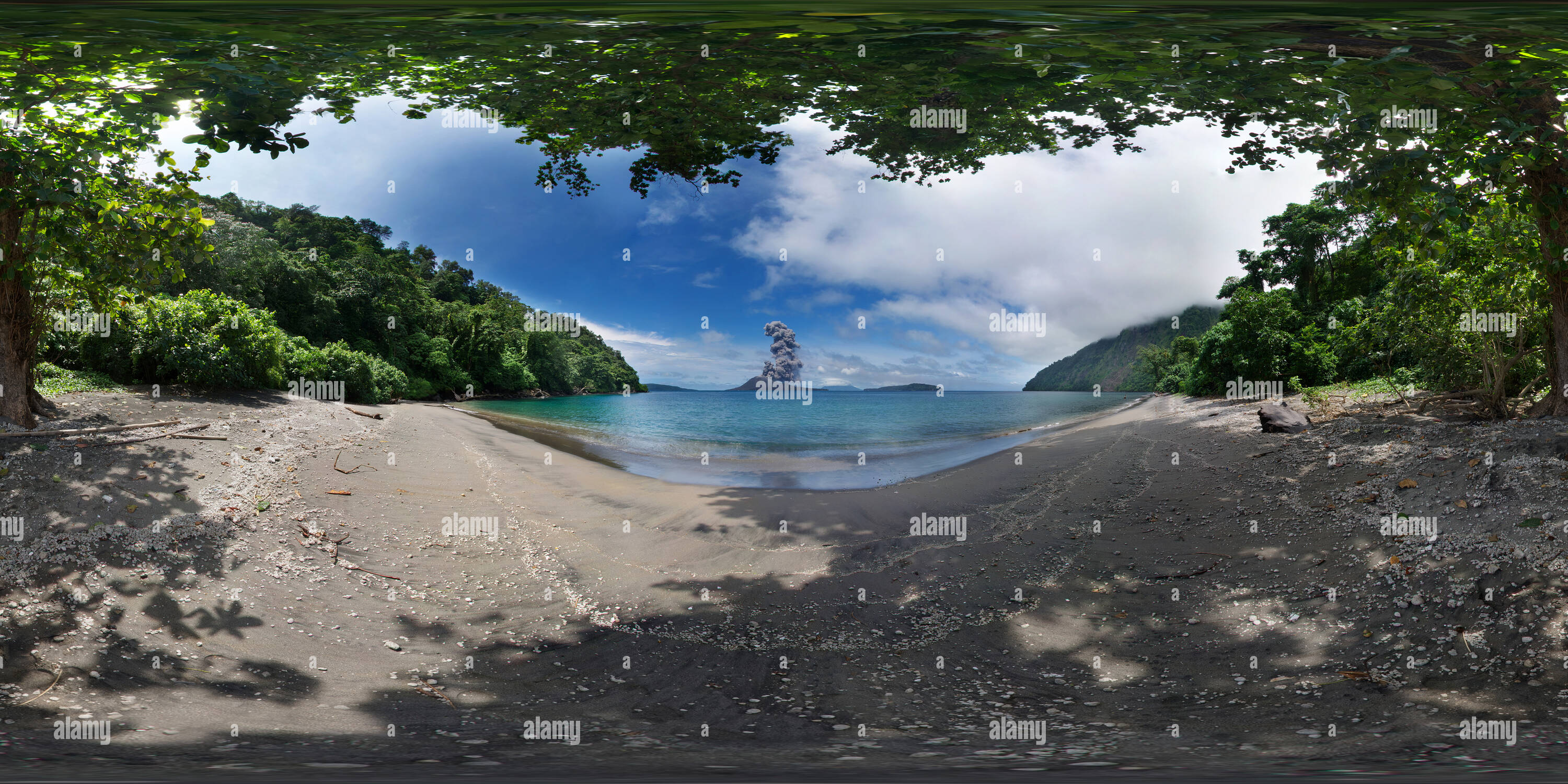 Krakatoa map of the sunda strait