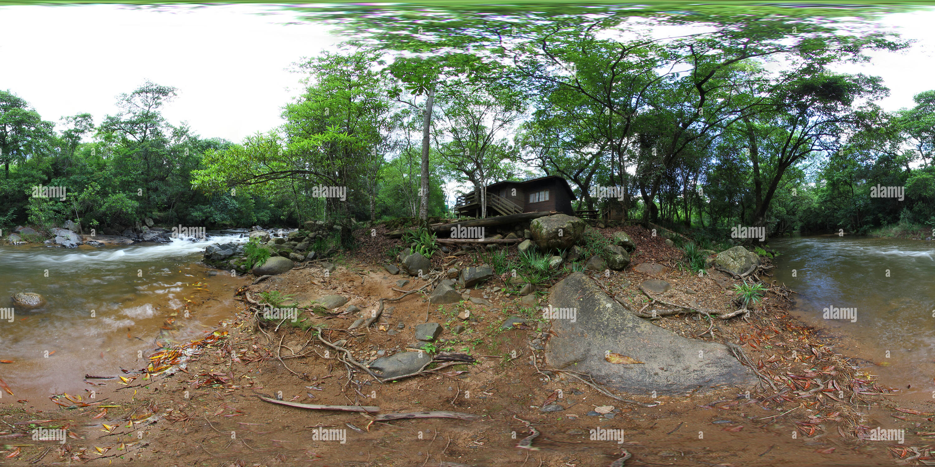 360° view of Matumi Forest Cabin - Alamy