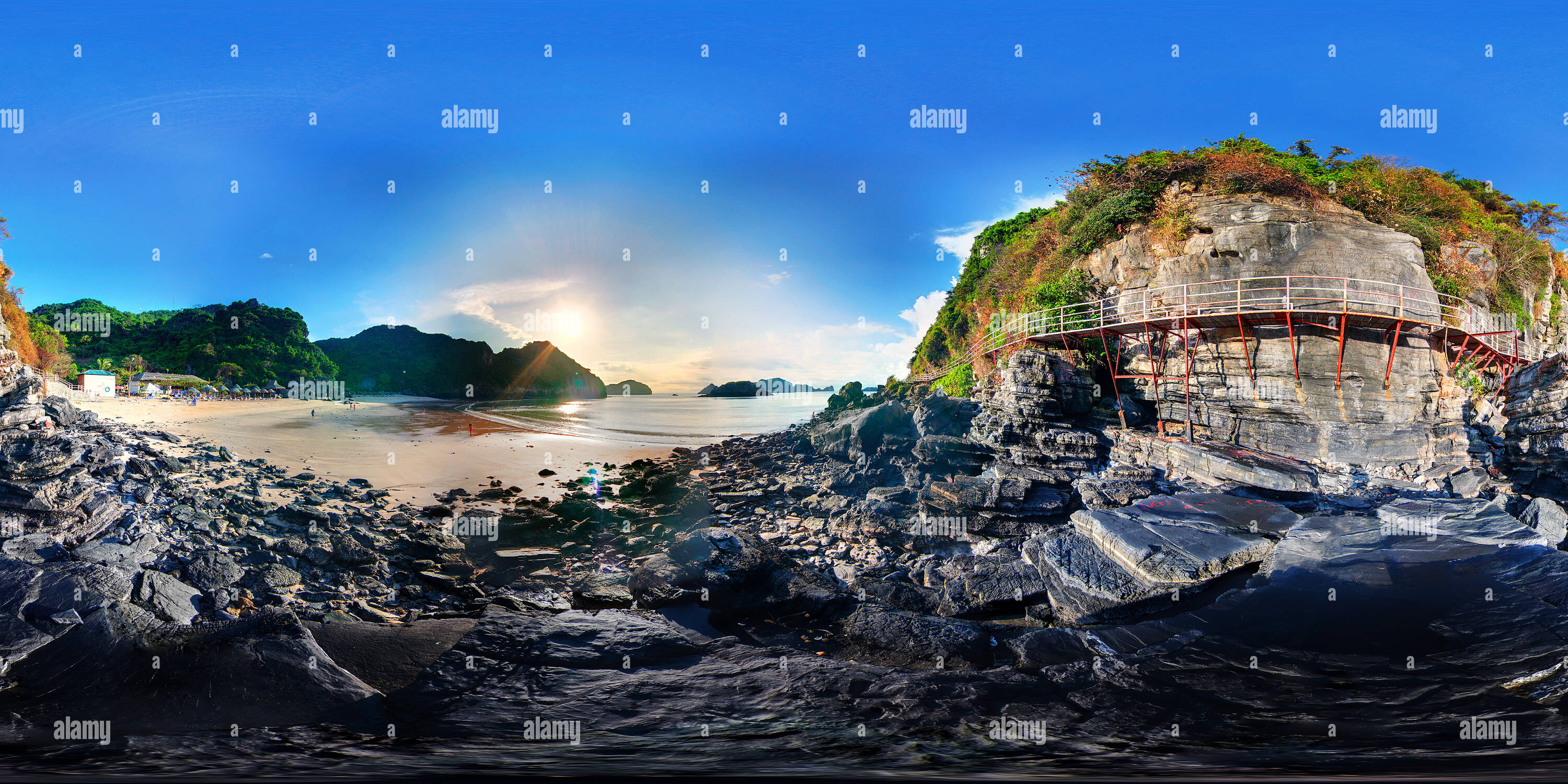 360° view of Morning In Cat Co 1 Beach - Alamy