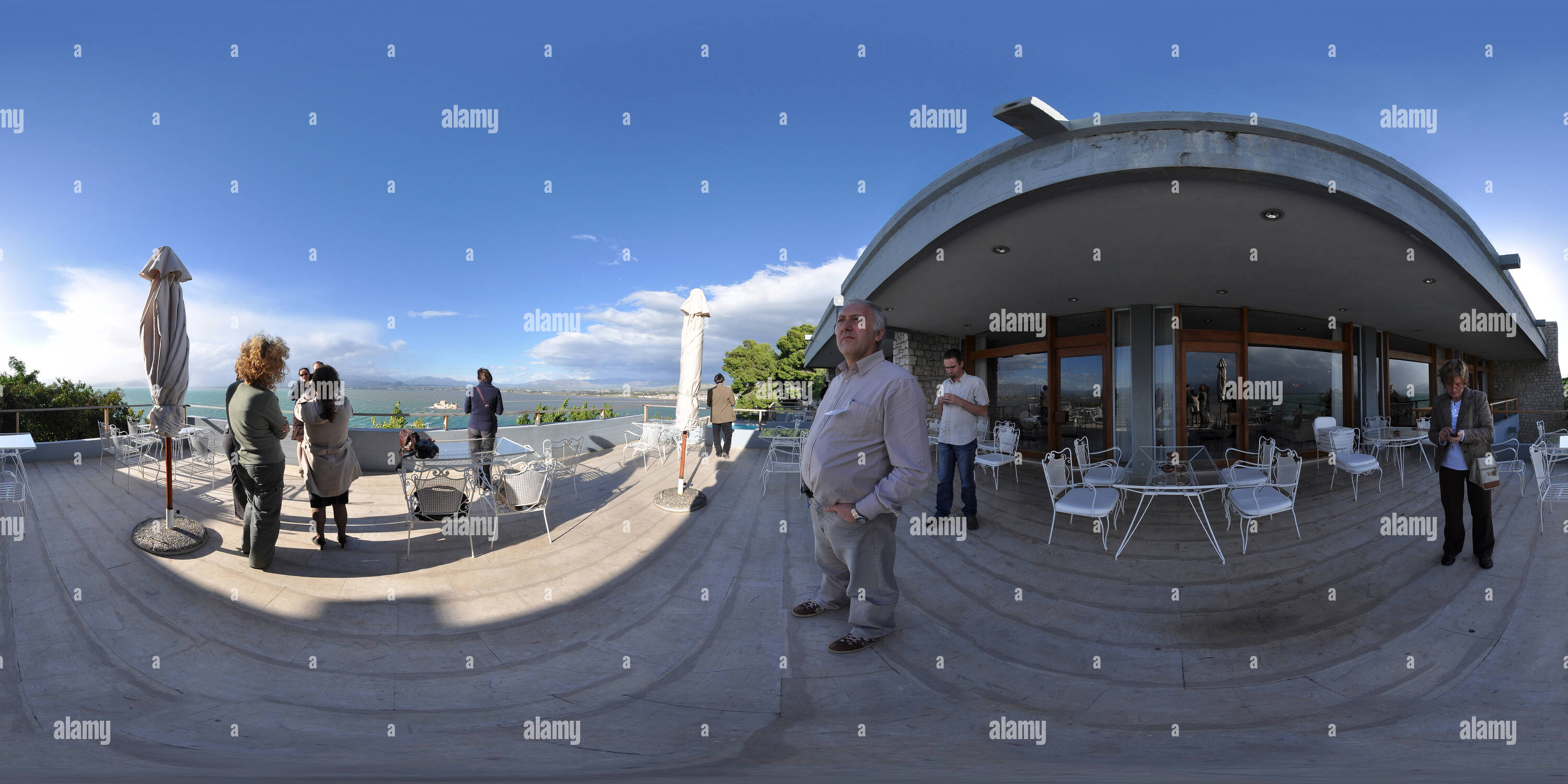 360° view of view form Nafplia Palace terrace, Nafplion - Alamy