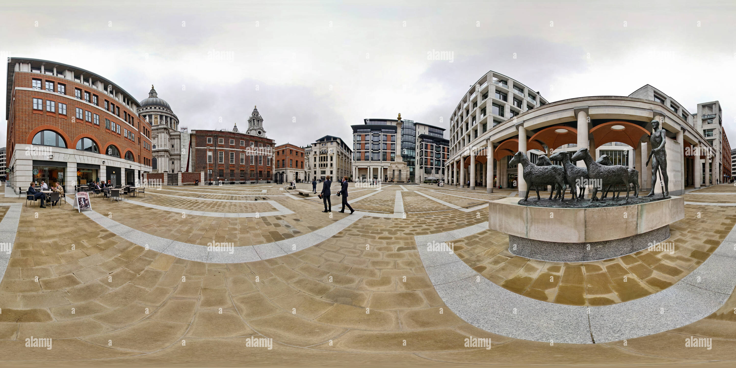 360° view of Paternoster Square, St. Paul's, London - Alamy
