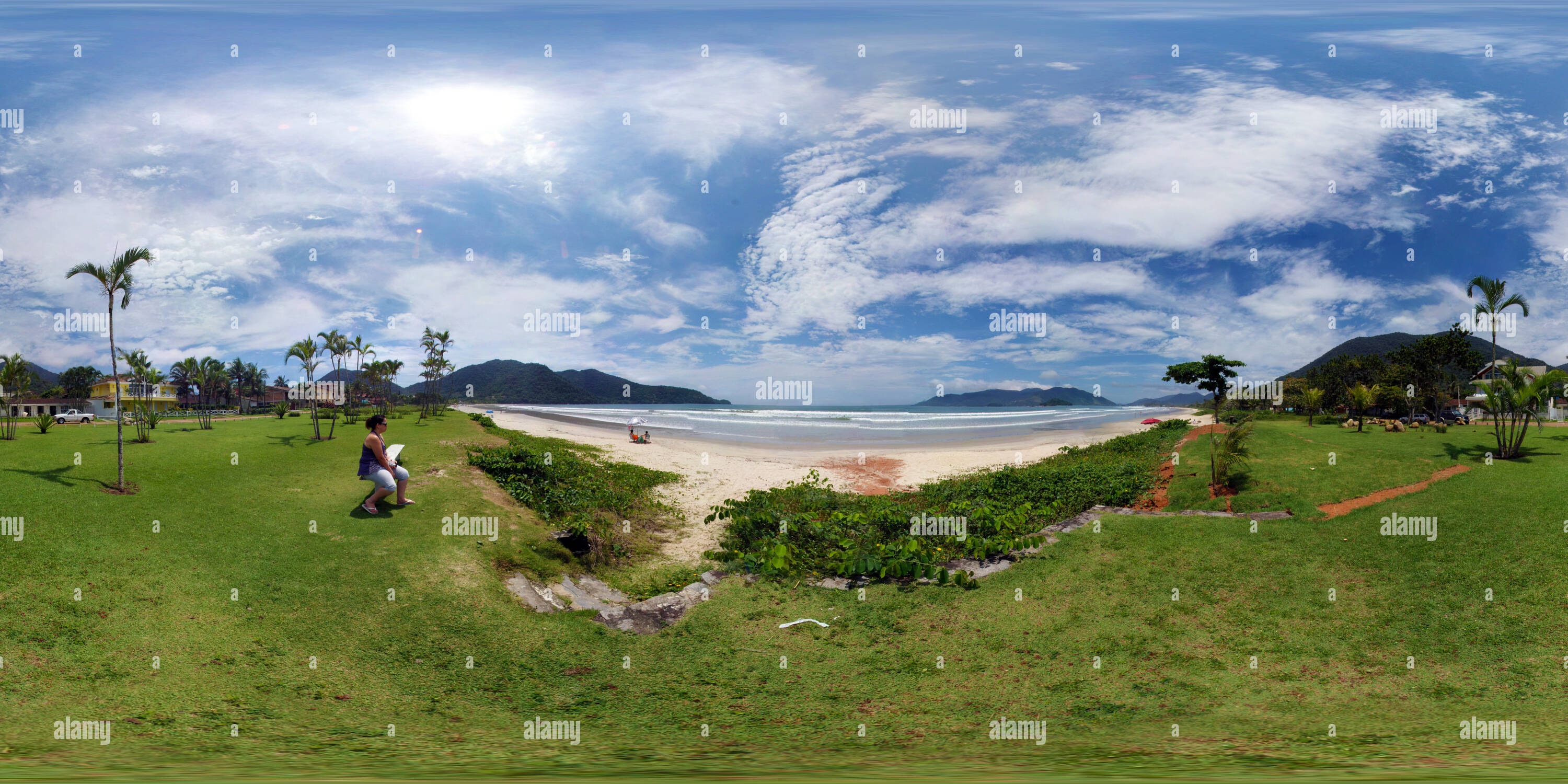 360° view of Praia da Lagoinha - Alamy