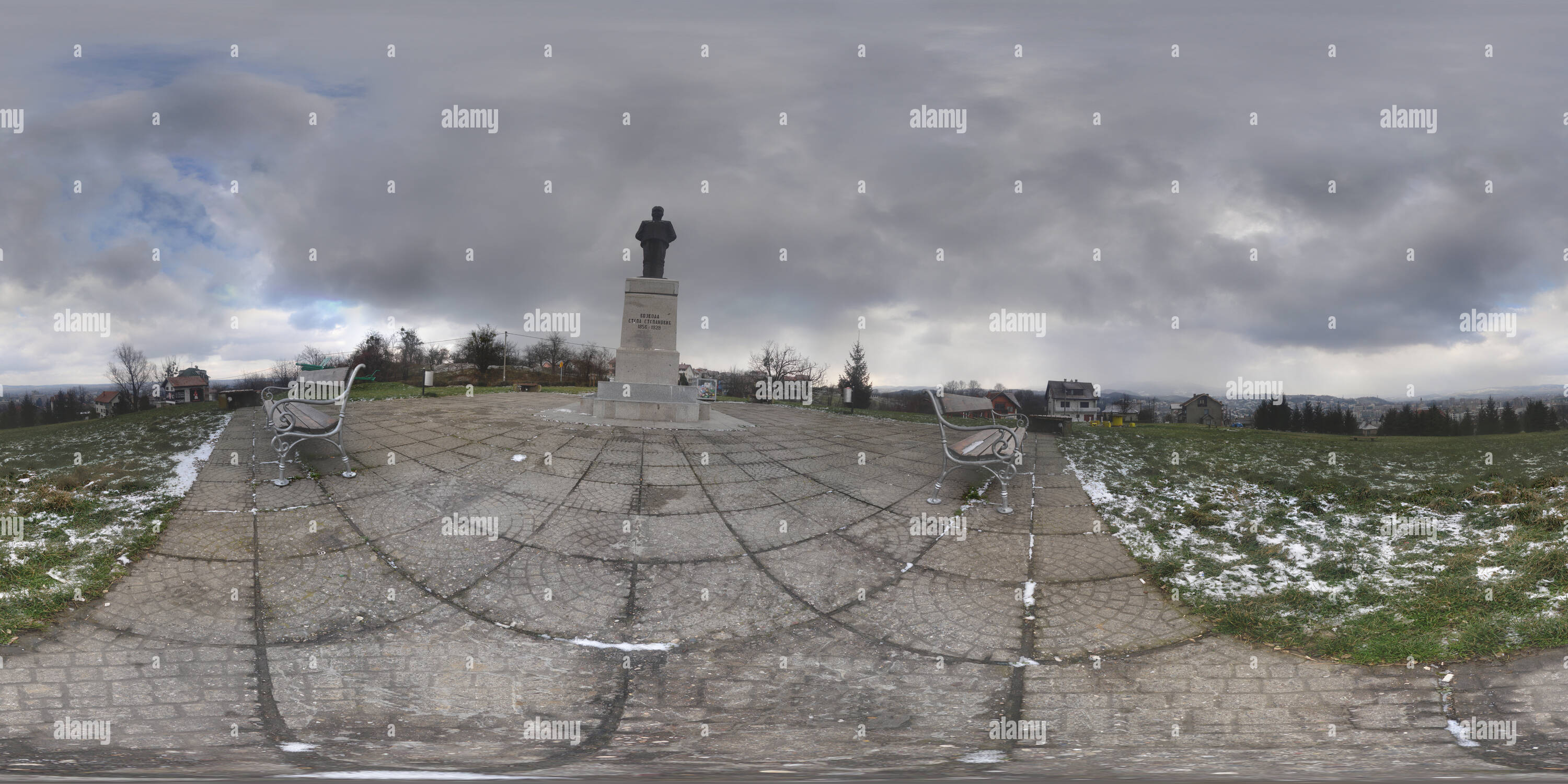360° view of Serbian Field Marshal Stepa Stepanovic Monument On Sanac ...