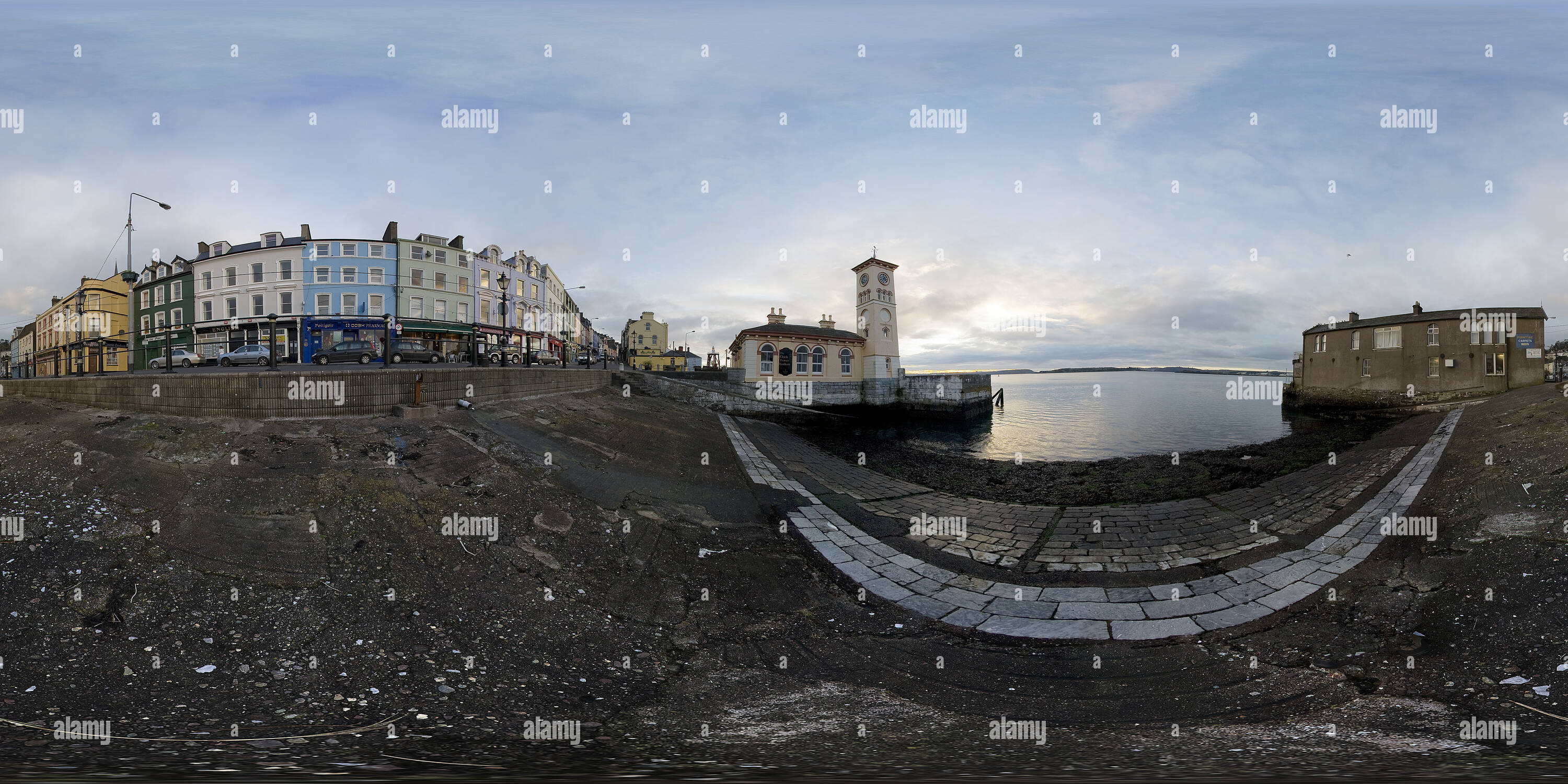 360° view of cobh clock tower gallery - Alamy