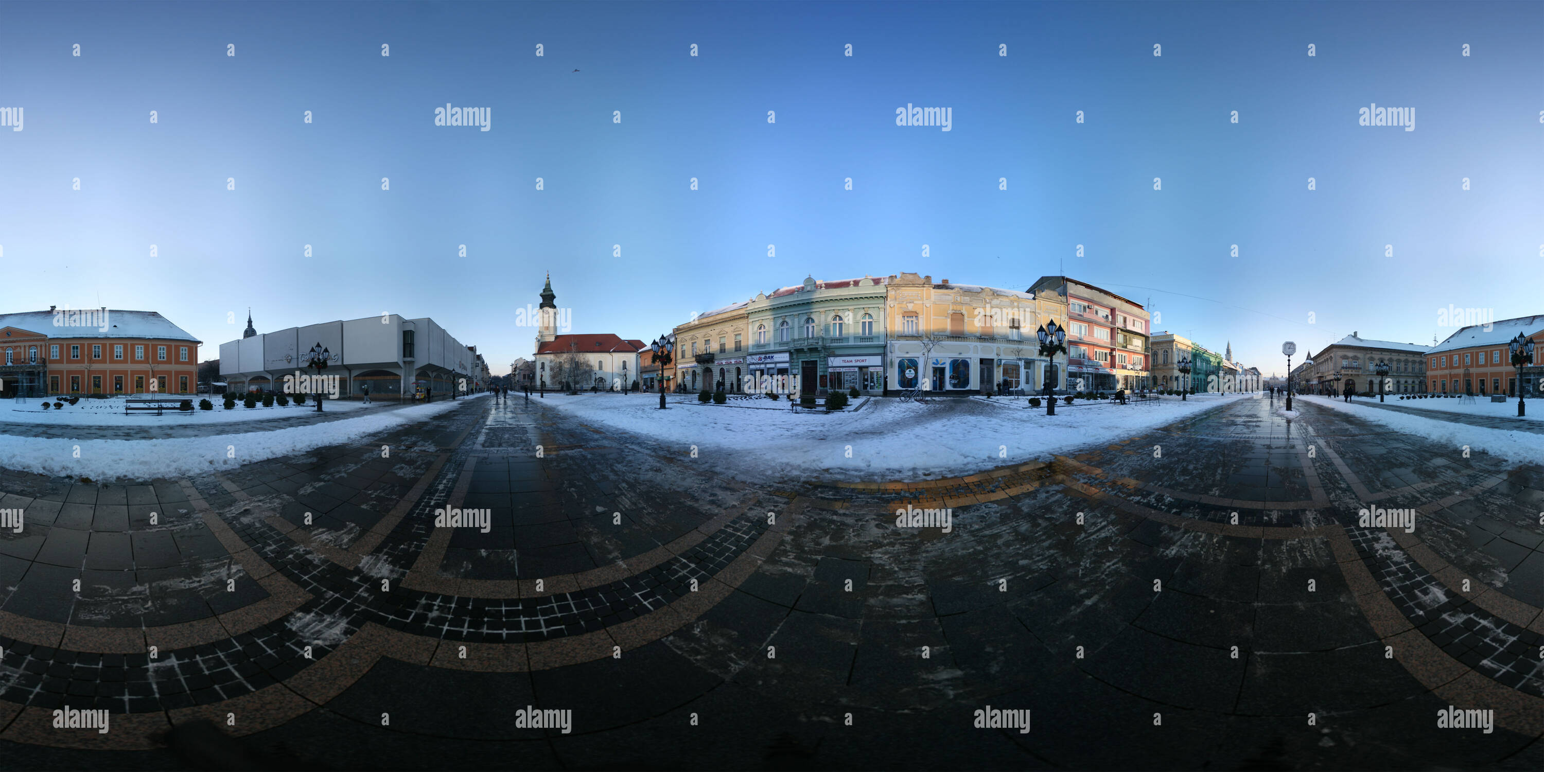 360° view of Center of Sombor - Alamy
