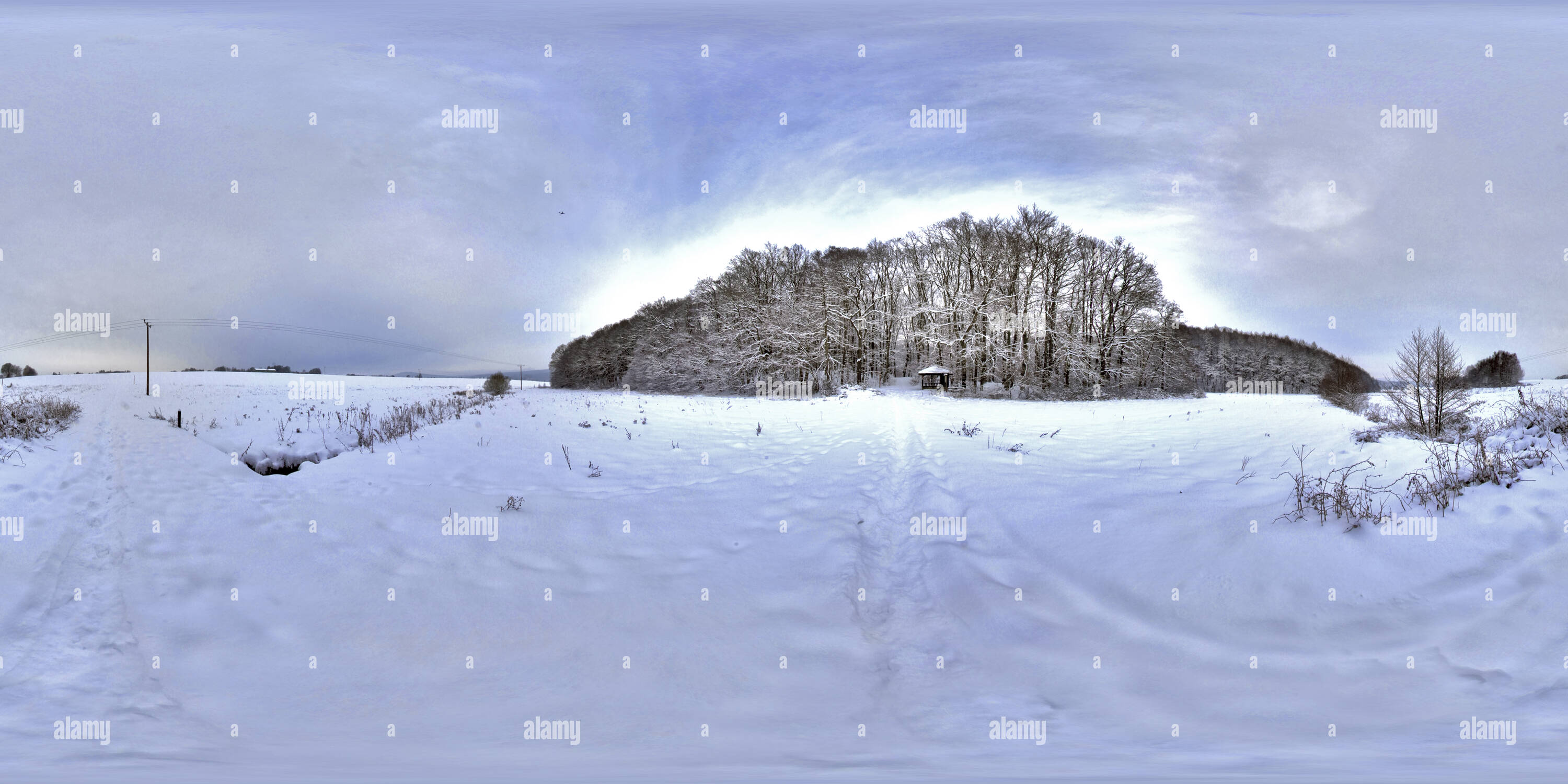 360° view of Aubach bei Auringen - Alamy