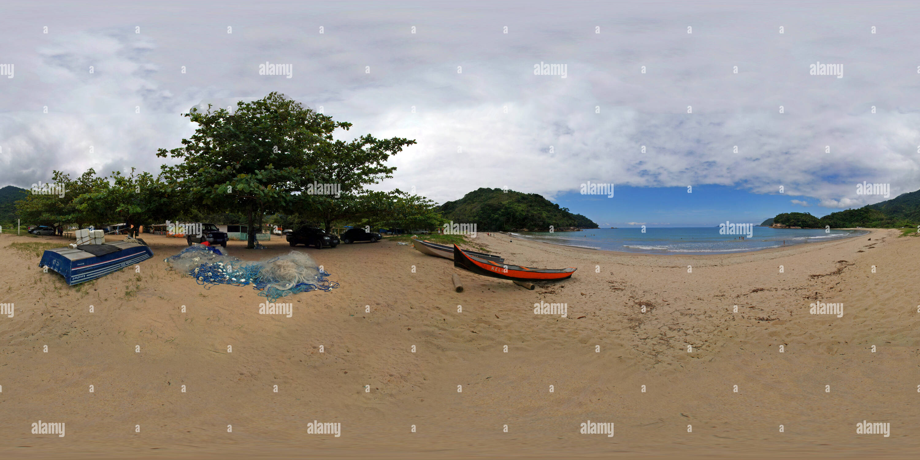 360° view of Praia do Camburi - Alamy