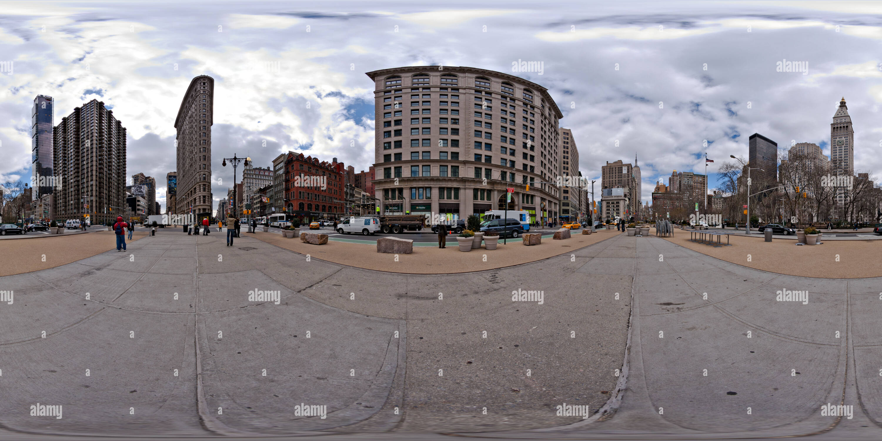 360° view of Flat Iron Building Manhattan - Alamy