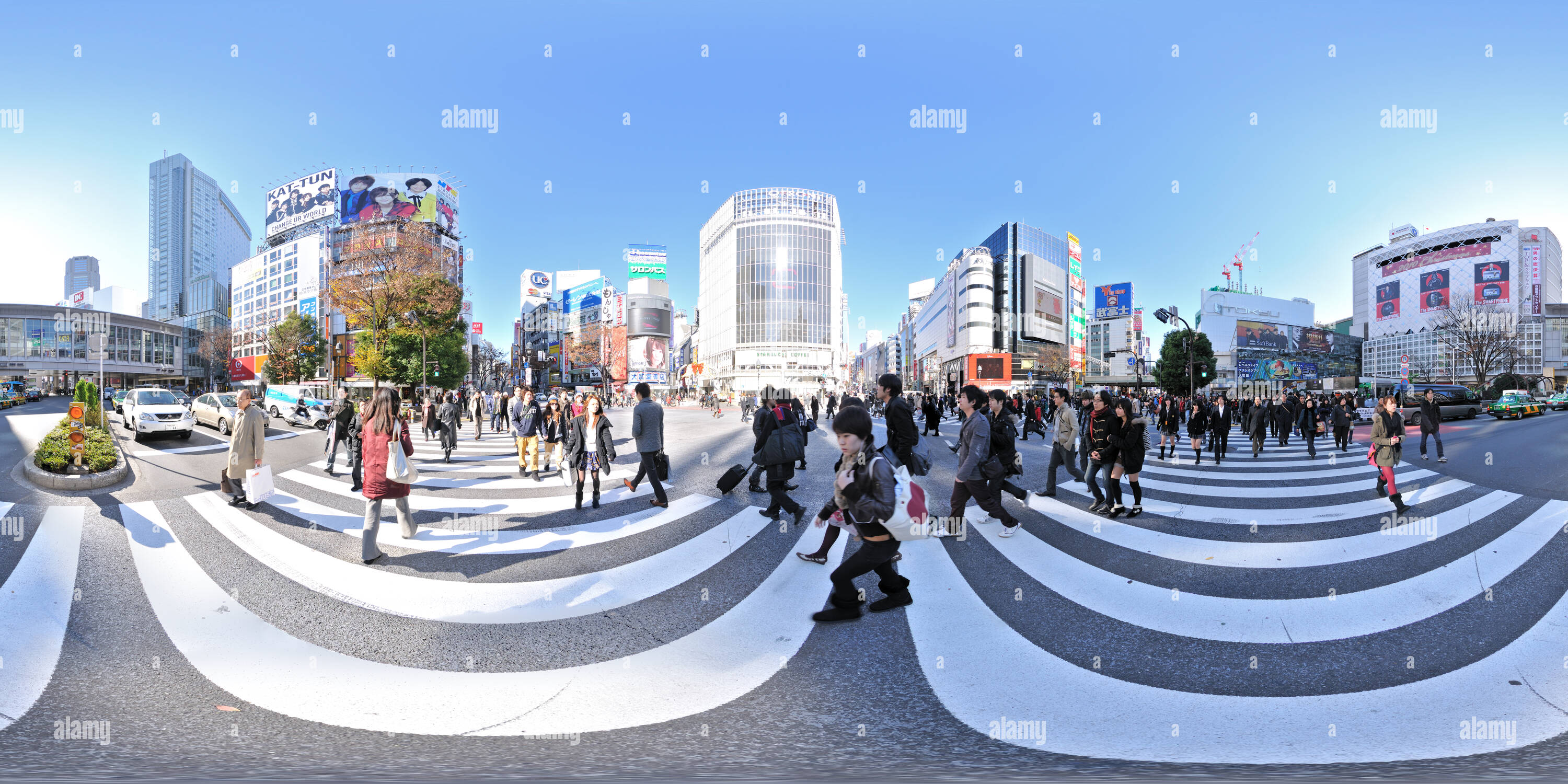 360° view of Shibuya Crossing, Tokyo, Japan - Alamy