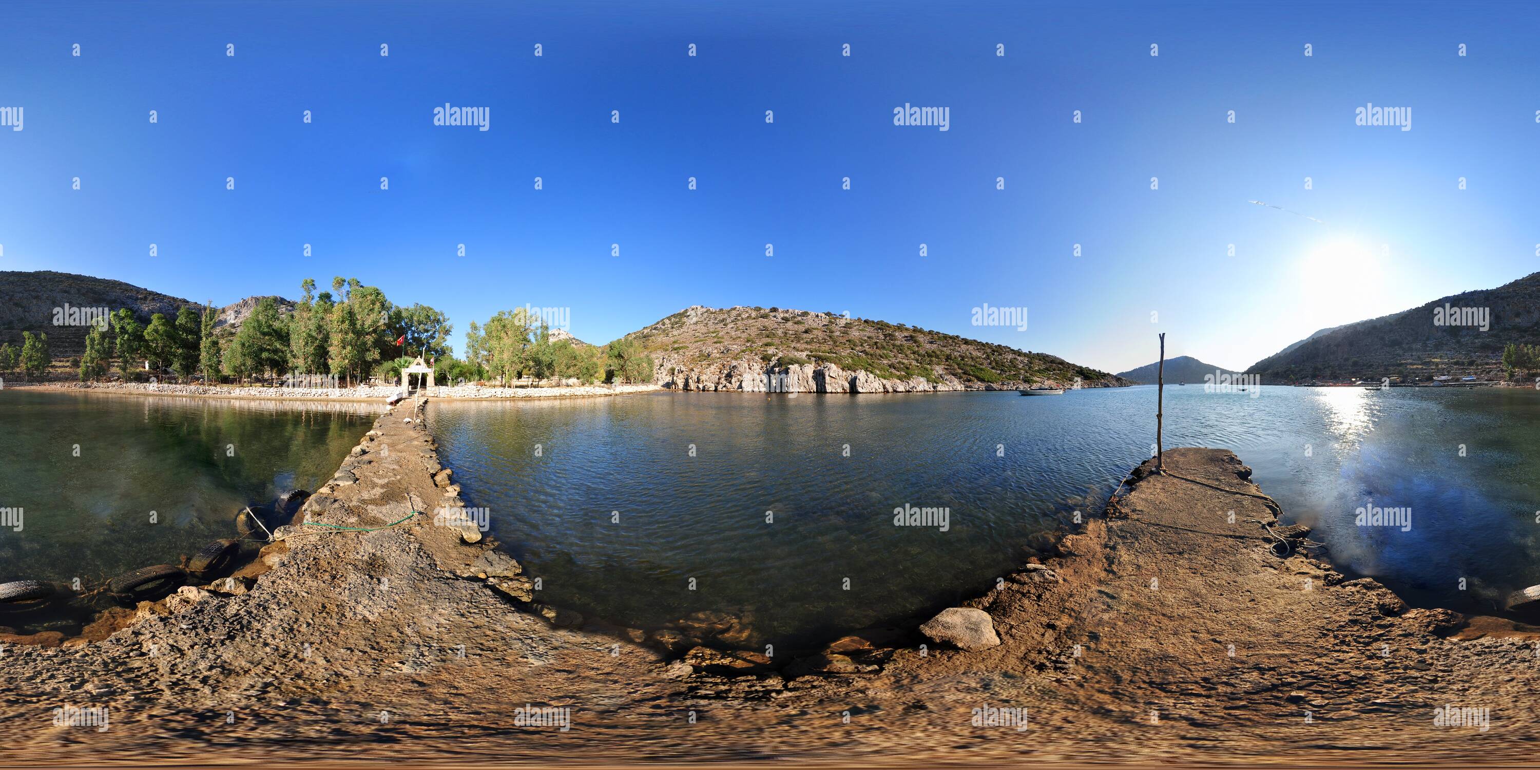 360° view of Taslica serce port - Alamy
