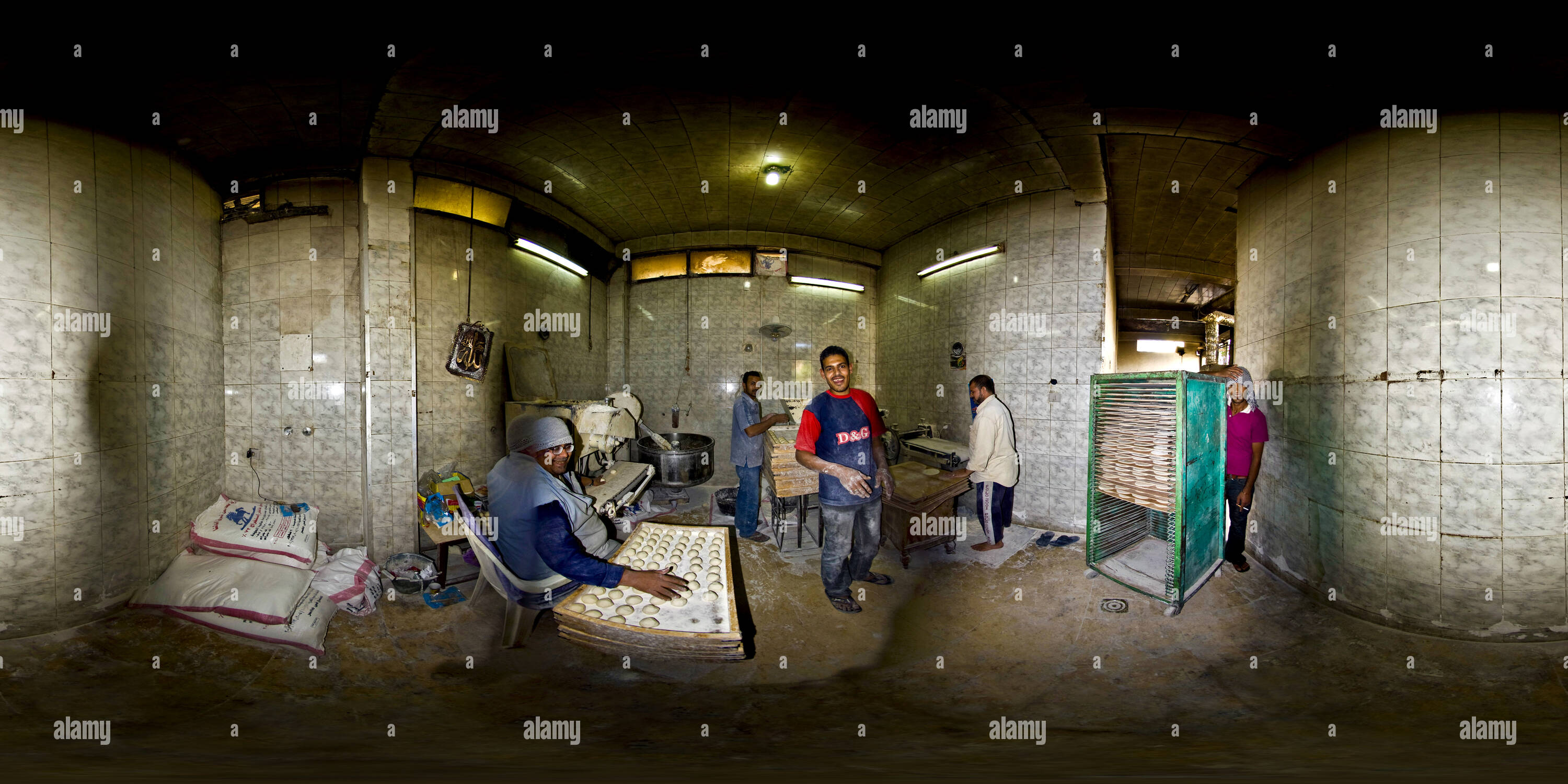 360° view of Old Market - Bakery inside - Alamy