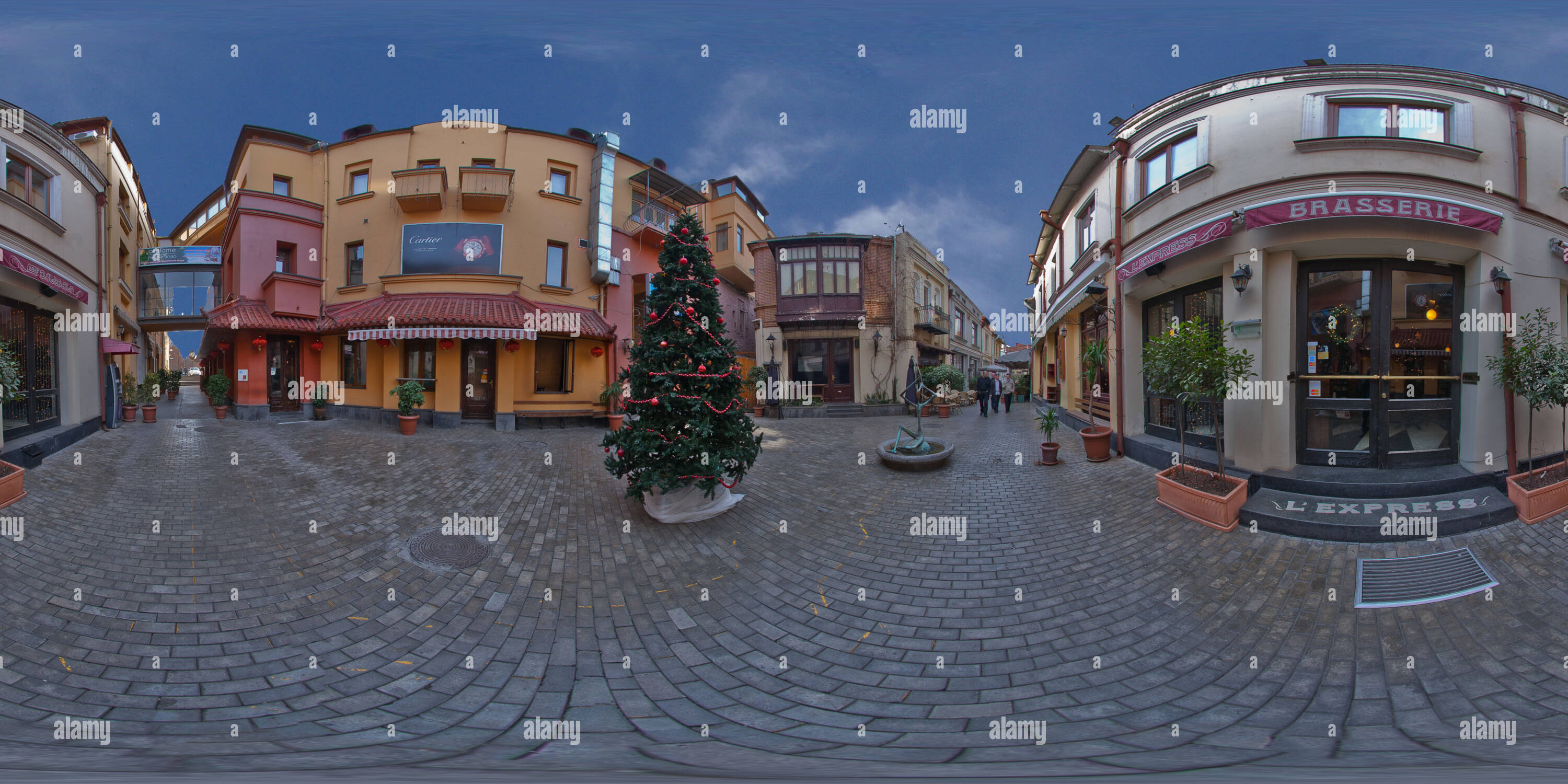 360° view of old tbilisi sharden street - Alamy