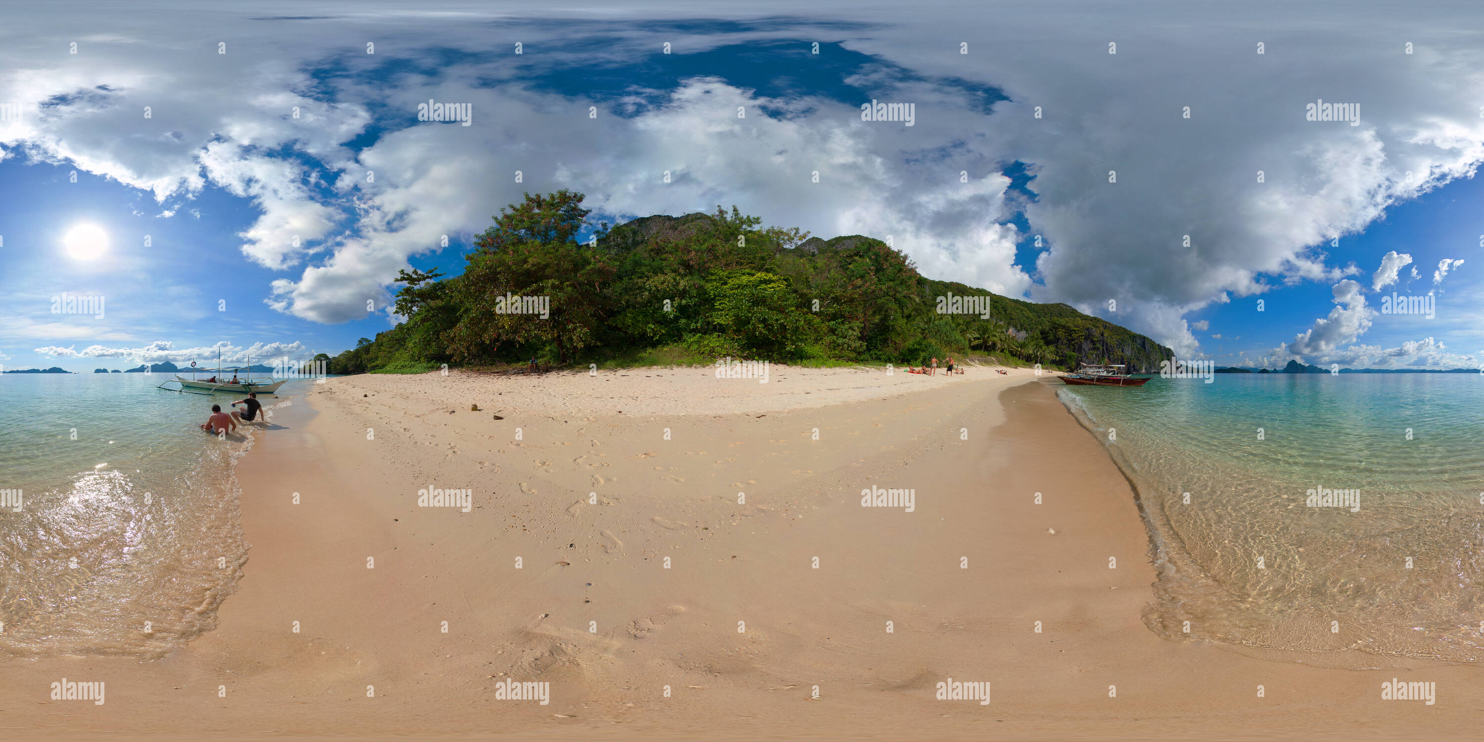 360° view of Beach near El Nido, Palawan, Philippines - Alamy