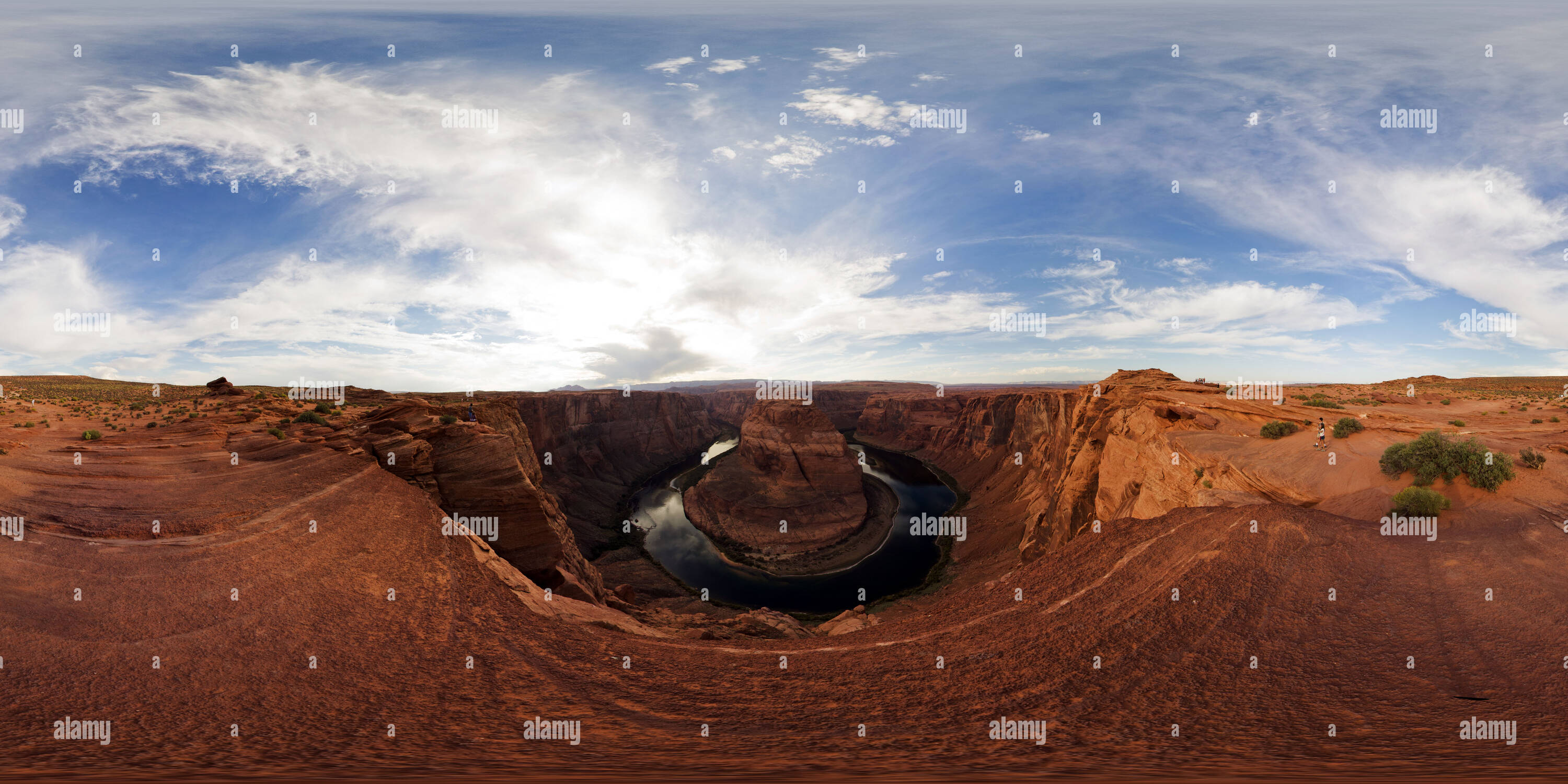 360° view of Horseshoe Bend, Colorado River, Arizona - Alamy