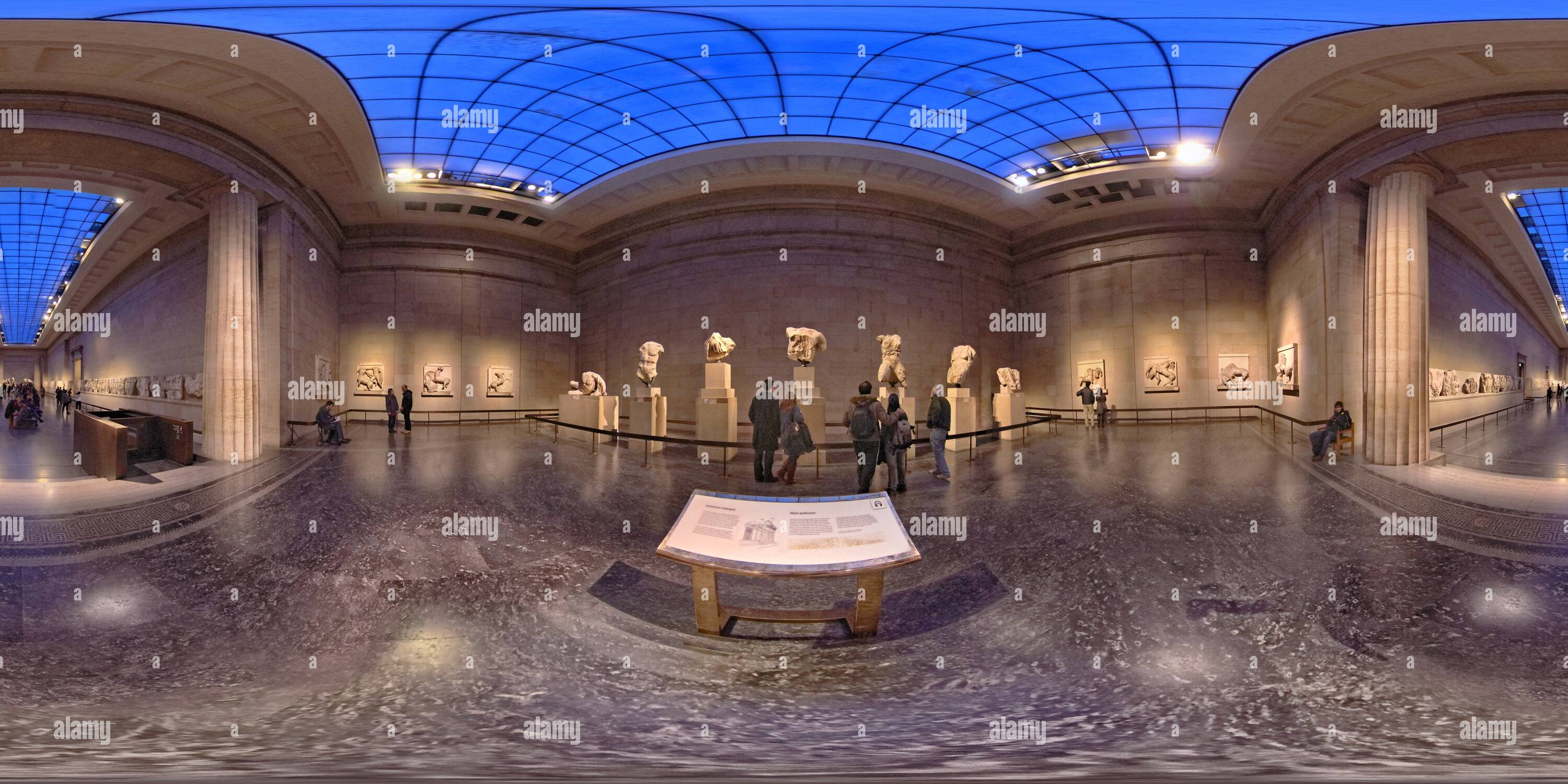 360° view of Parthenon Marbles 03 Greek Collection London England - Alamy