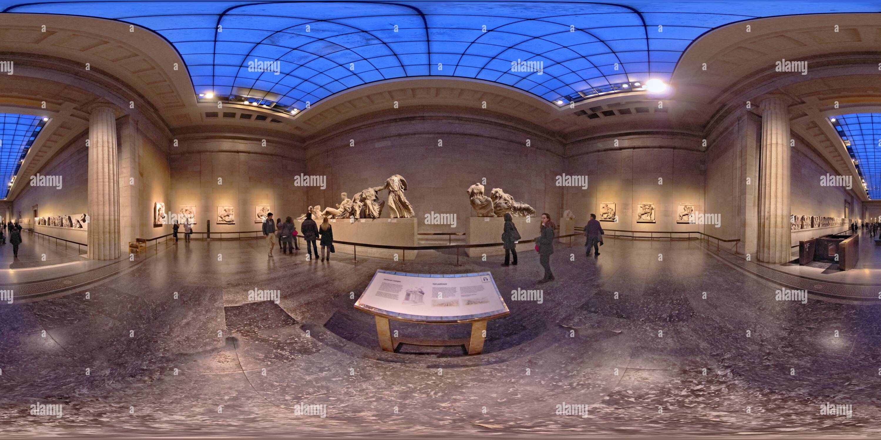 360° view of Parthenon Marbles 05 Greek Collection London England - Alamy
