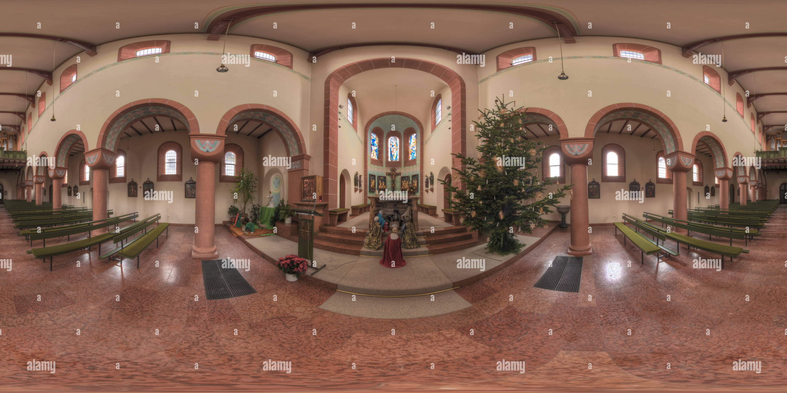 360° view of Weilbach Maria Himmelfahrt - Alamy