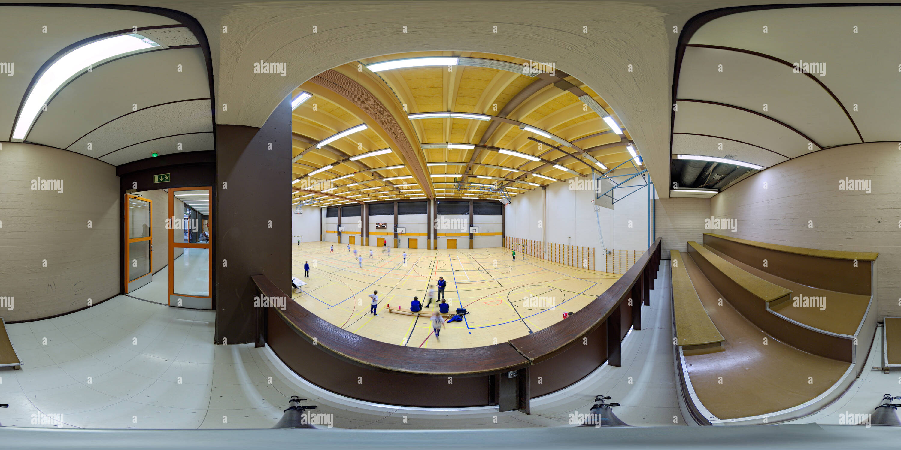 360° view of Kids playing indoor soccer - Alamy