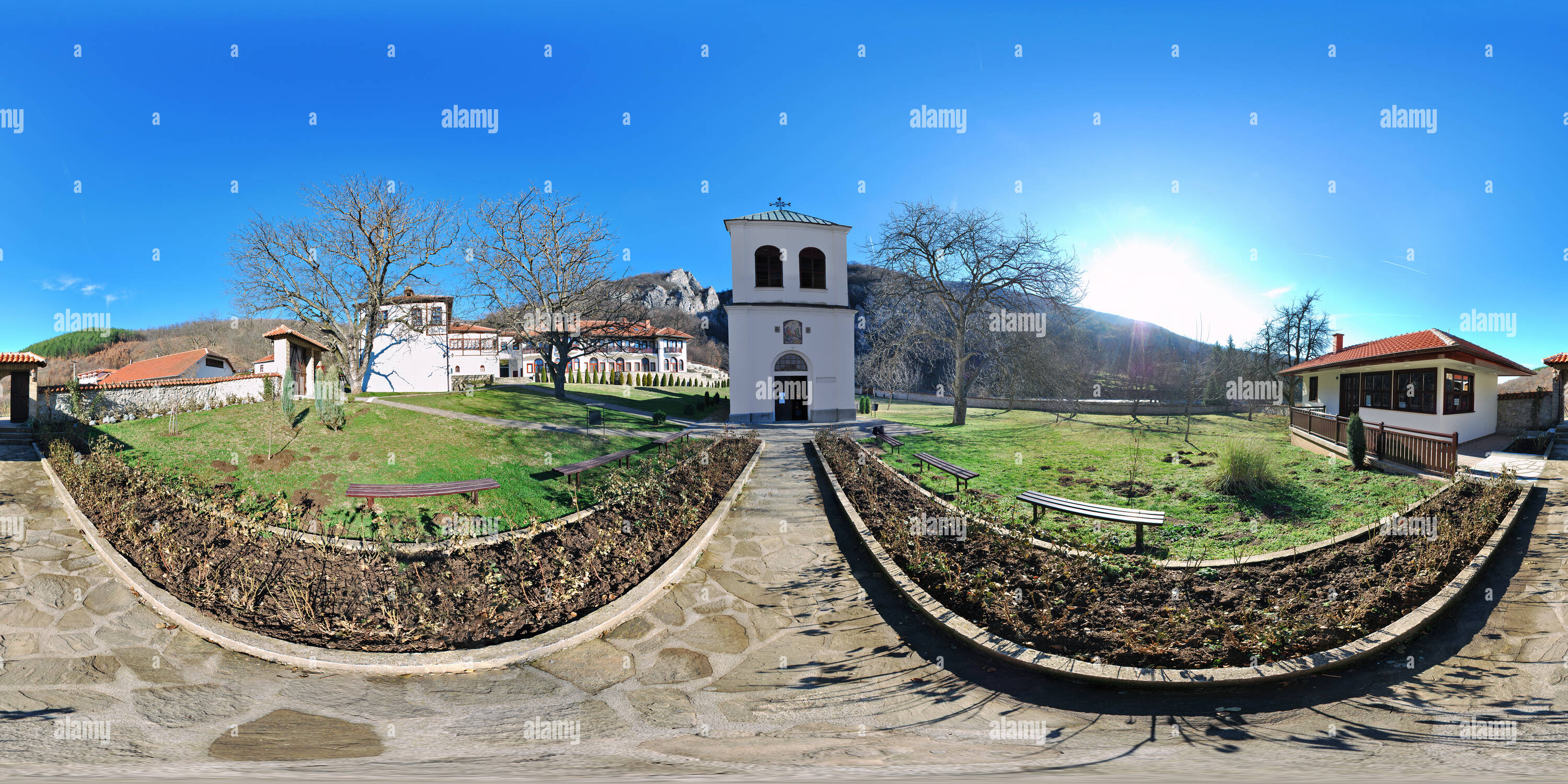360° view of St Stefan monastery - Alamy