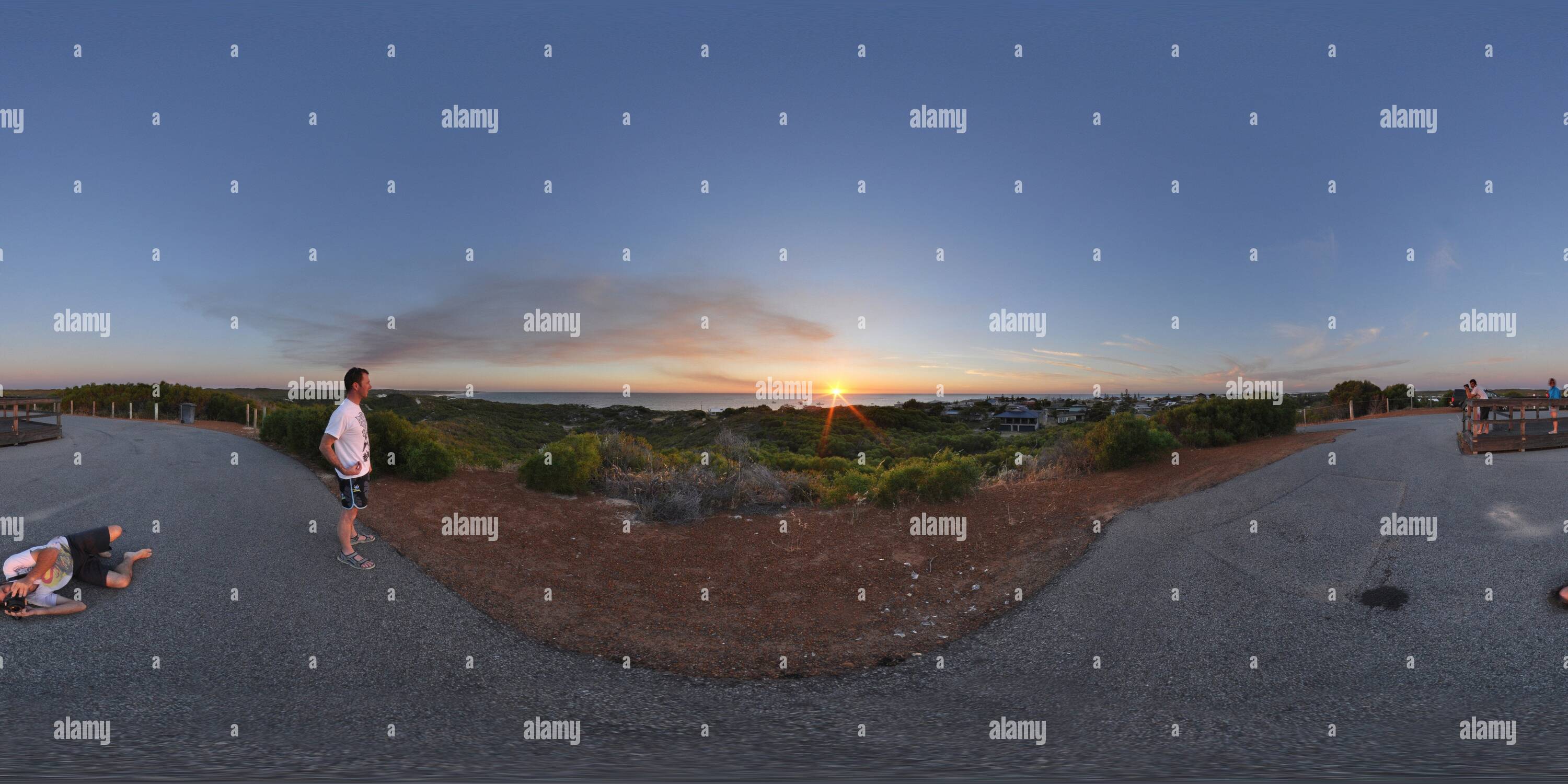 360° view of Ledge Point Sunset - Alamy