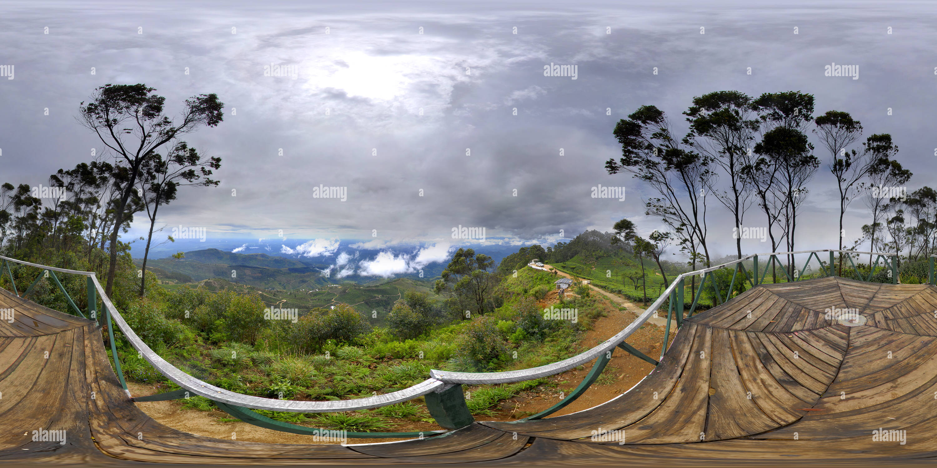360° view of Lipton's Seat, Dambetenna, Poonagala hills, Haputale - Alamy