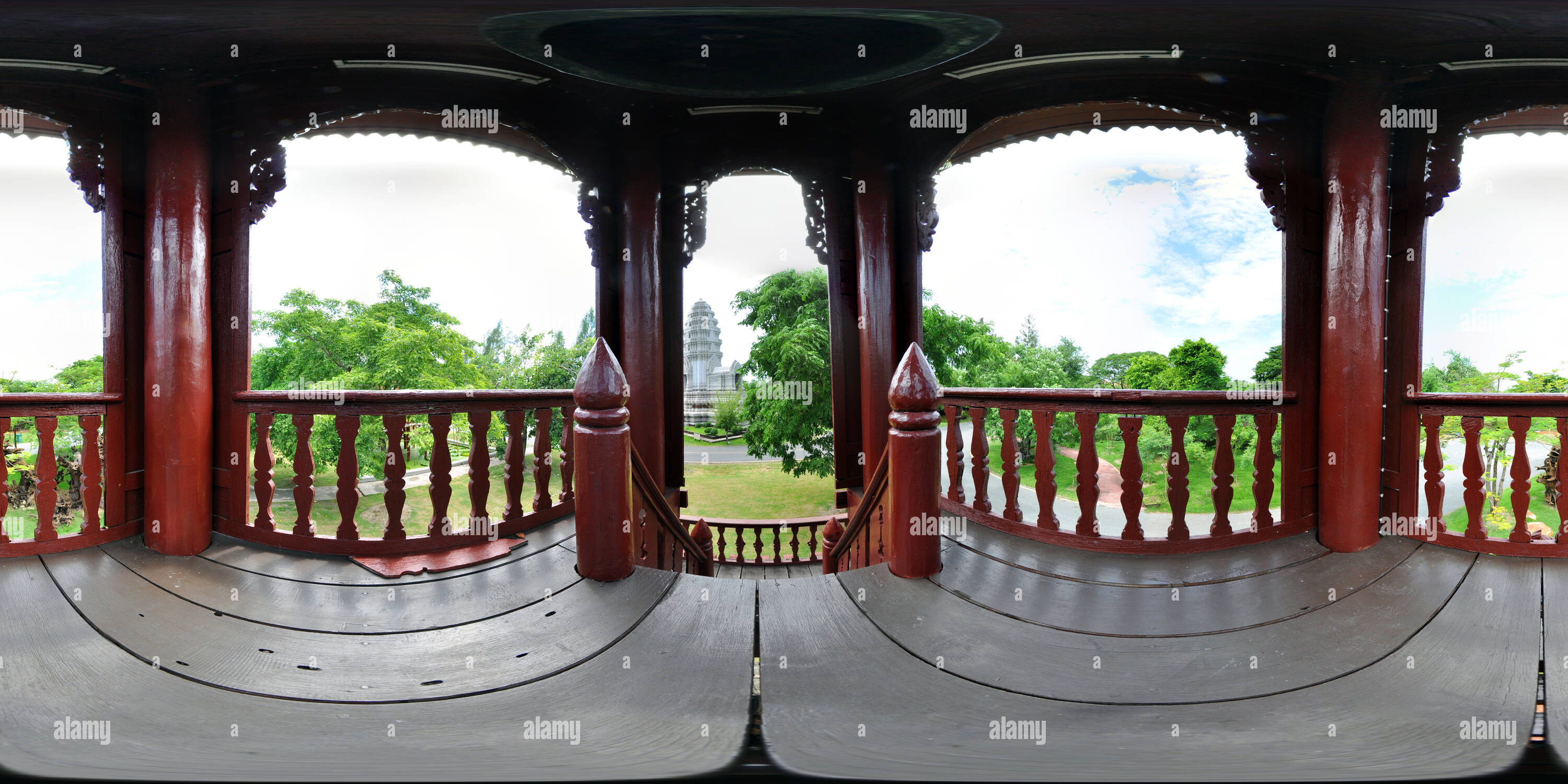 360° view of Bell Tower, Ancient Siam - Alamy