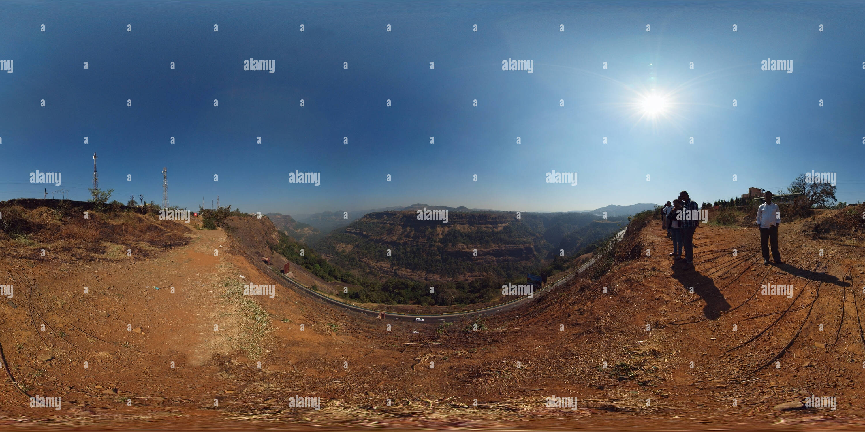 360° view of Rajmachi point, Khandala - Alamy