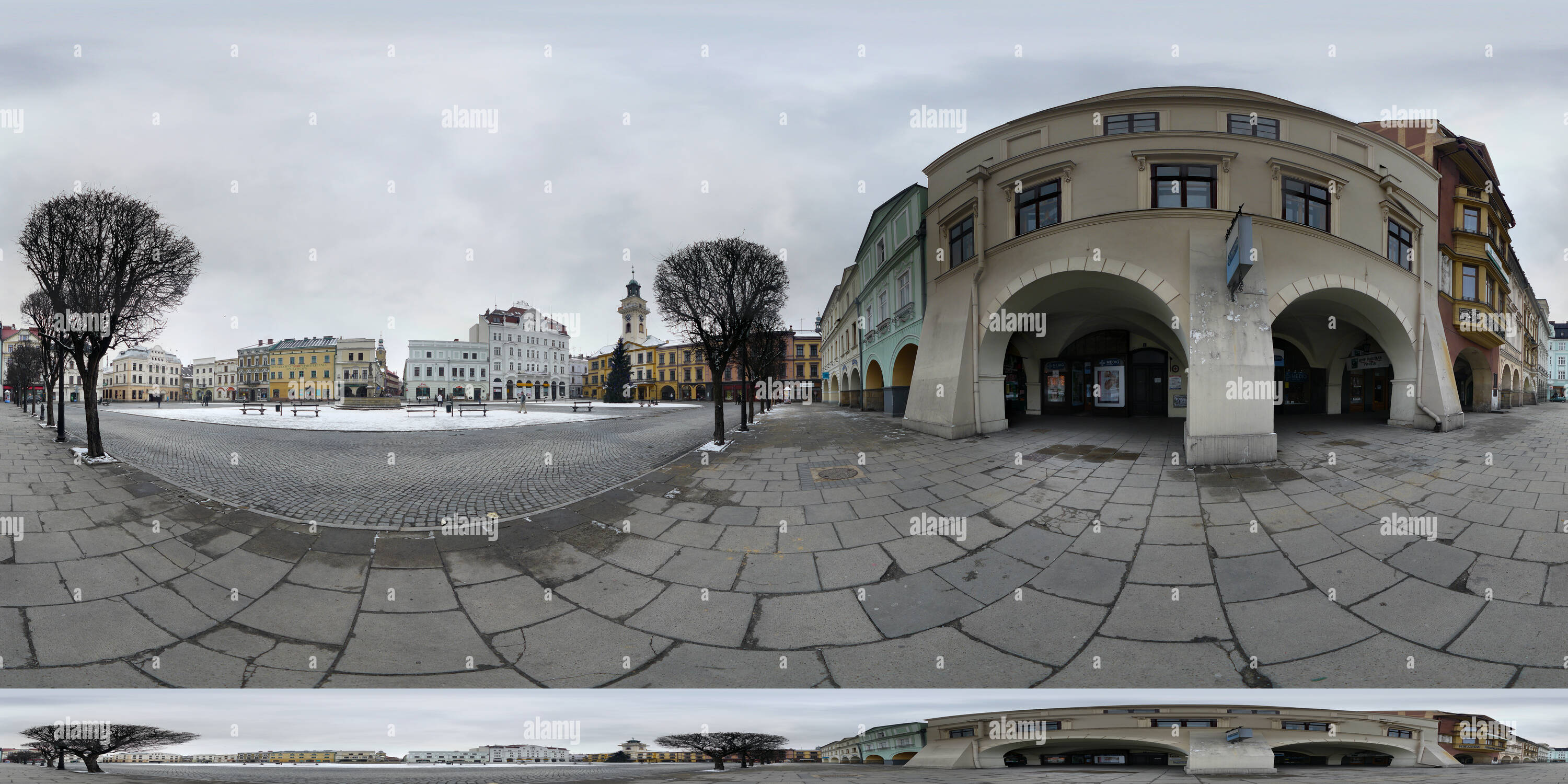 360° view of Těšín Náměstí - Cieszyn Rynek - Alamy