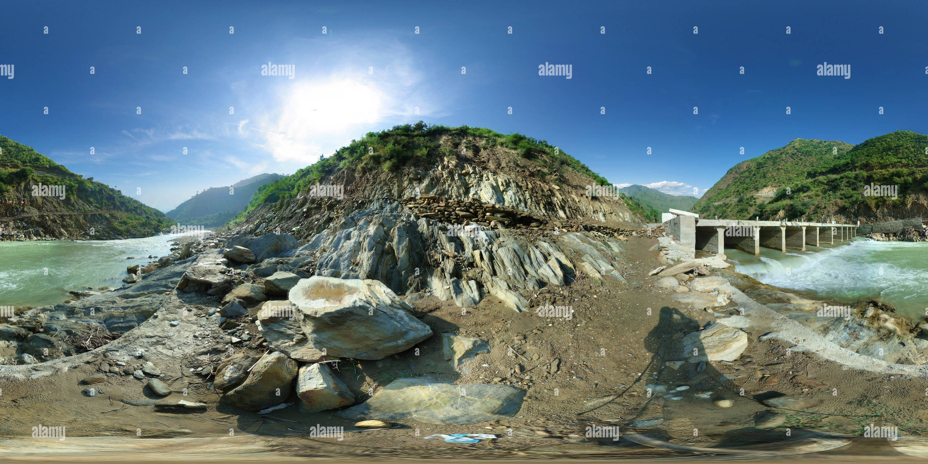 360° view of Barando River Bridge By Mohammad Yaseen 03432927928 - Alamy