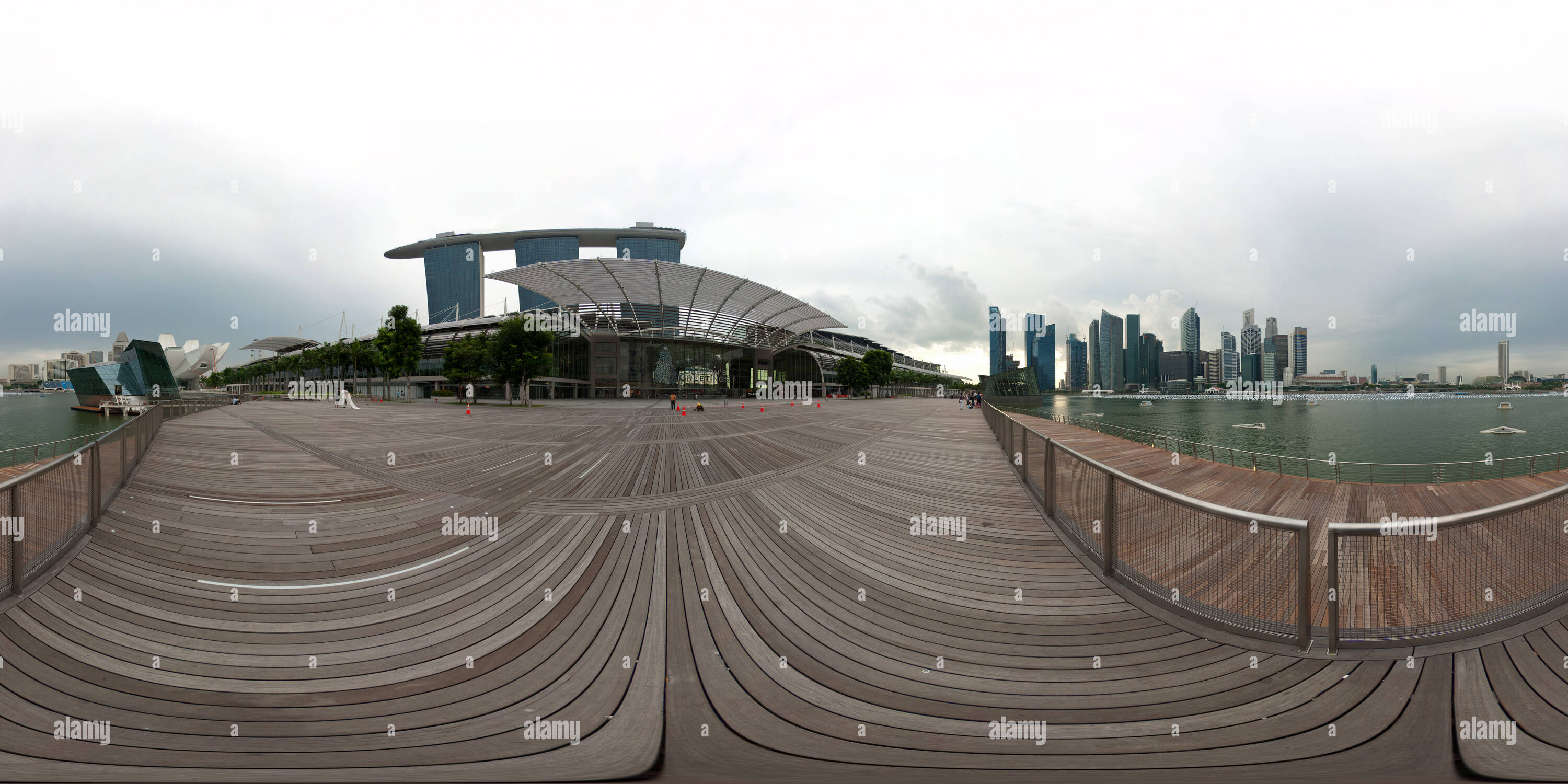 360° view of Marina Bay Sands, Singapore - Alamy