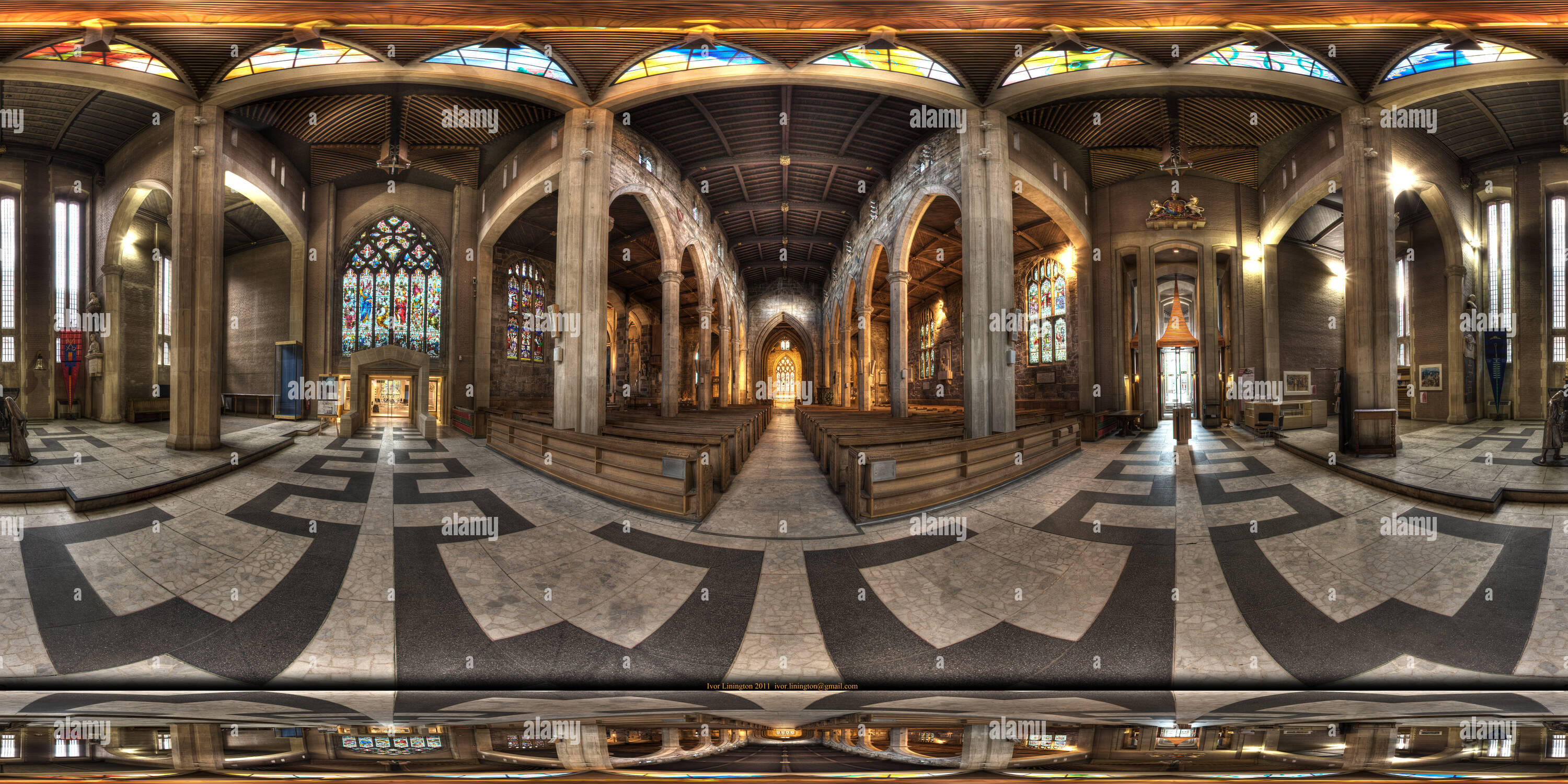 360° view of Sheffield Cathedral The Nave - Alamy