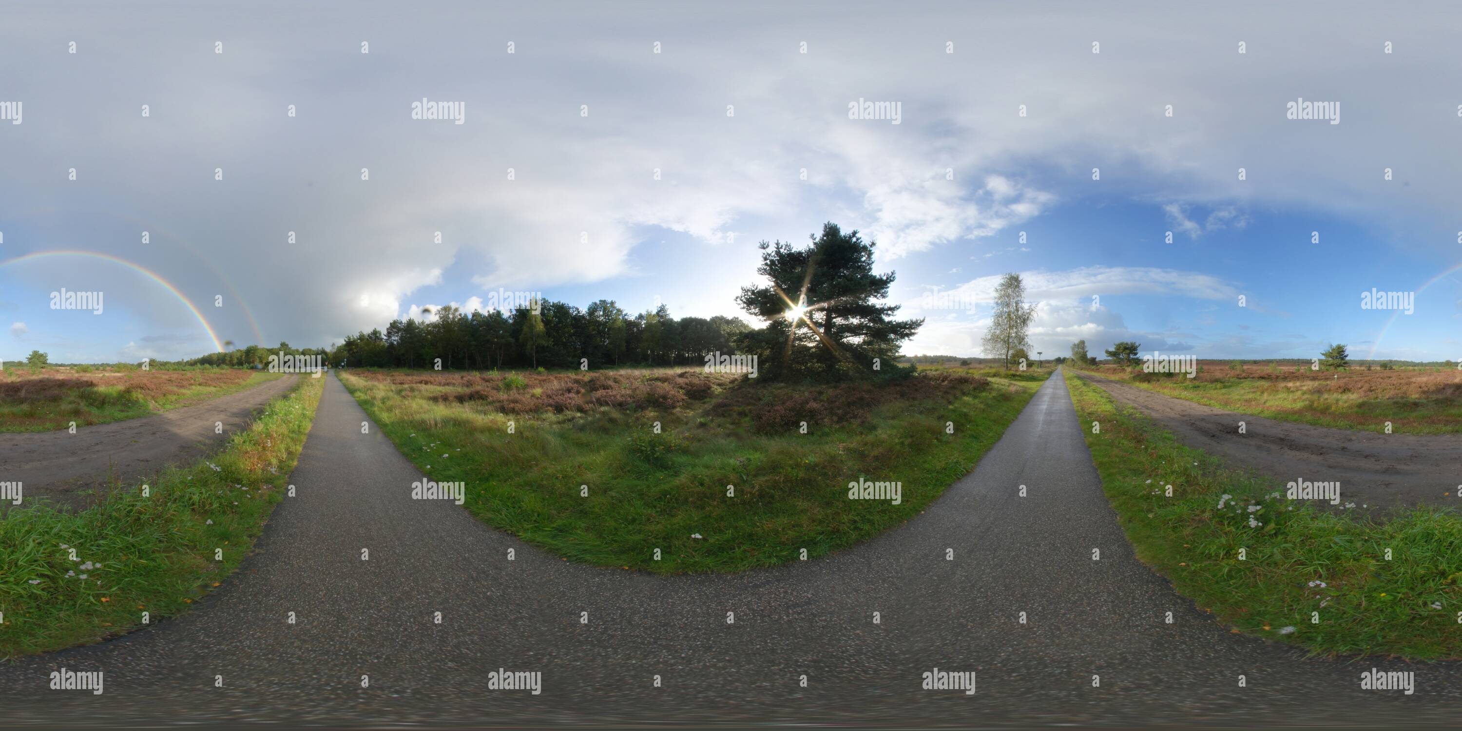 360° view of Epe Bos Regenboog - Alamy