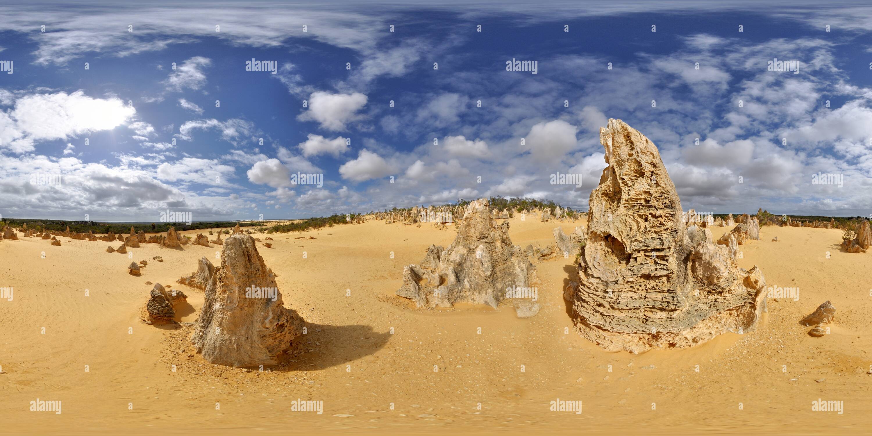 360° view of The Pinacles Western Australia - Alamy