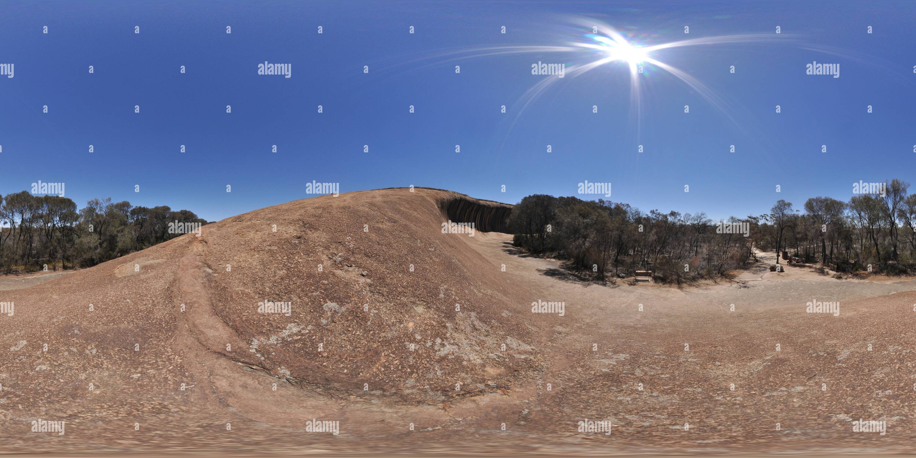 360° view of Wave Rock Hyden Side - Alamy