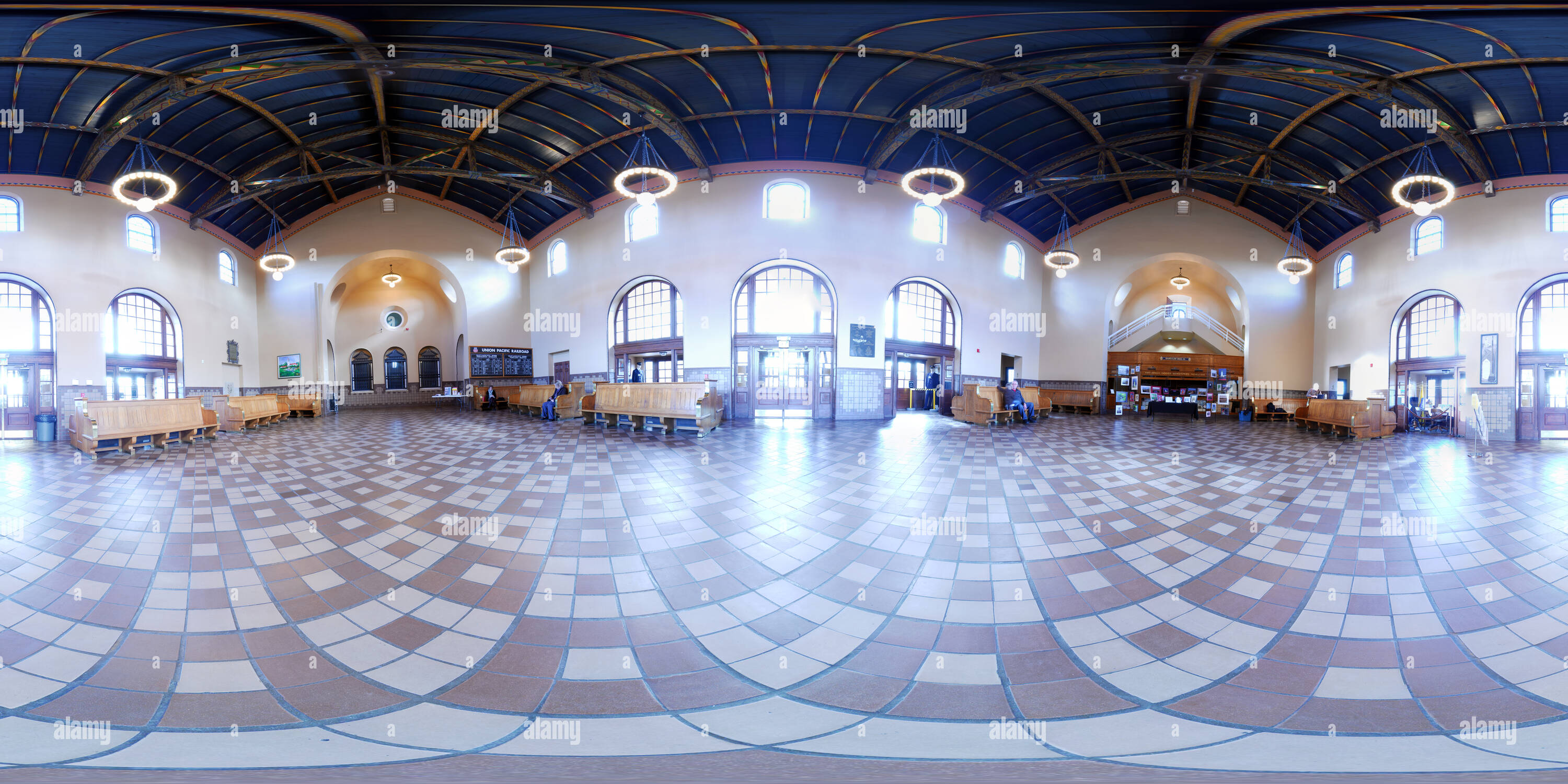 360° view of Historic Boise Train Depot Lobby - Alamy
