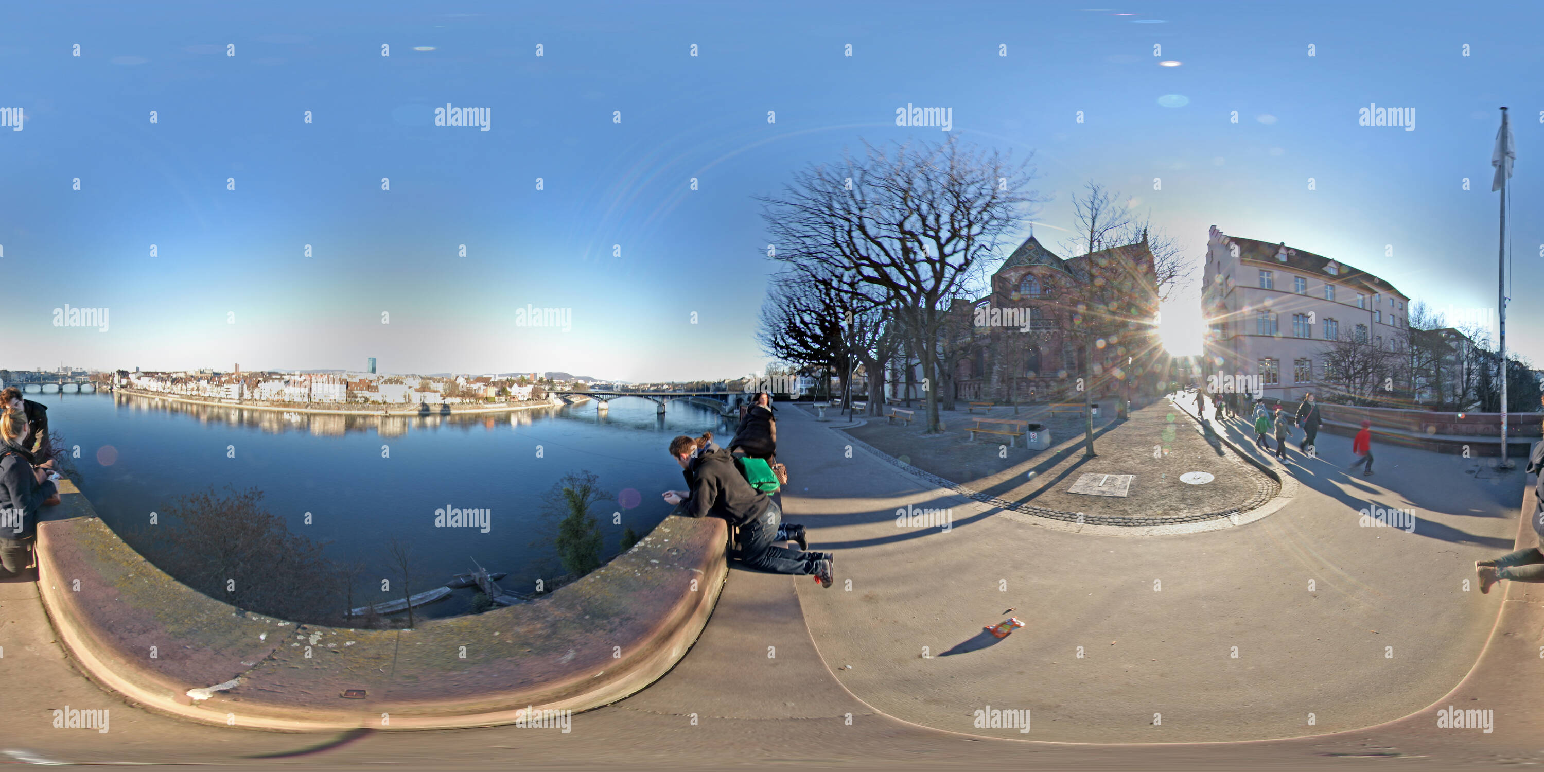 360° view of On the Palatinate to the Basel Cathedral - Alamy