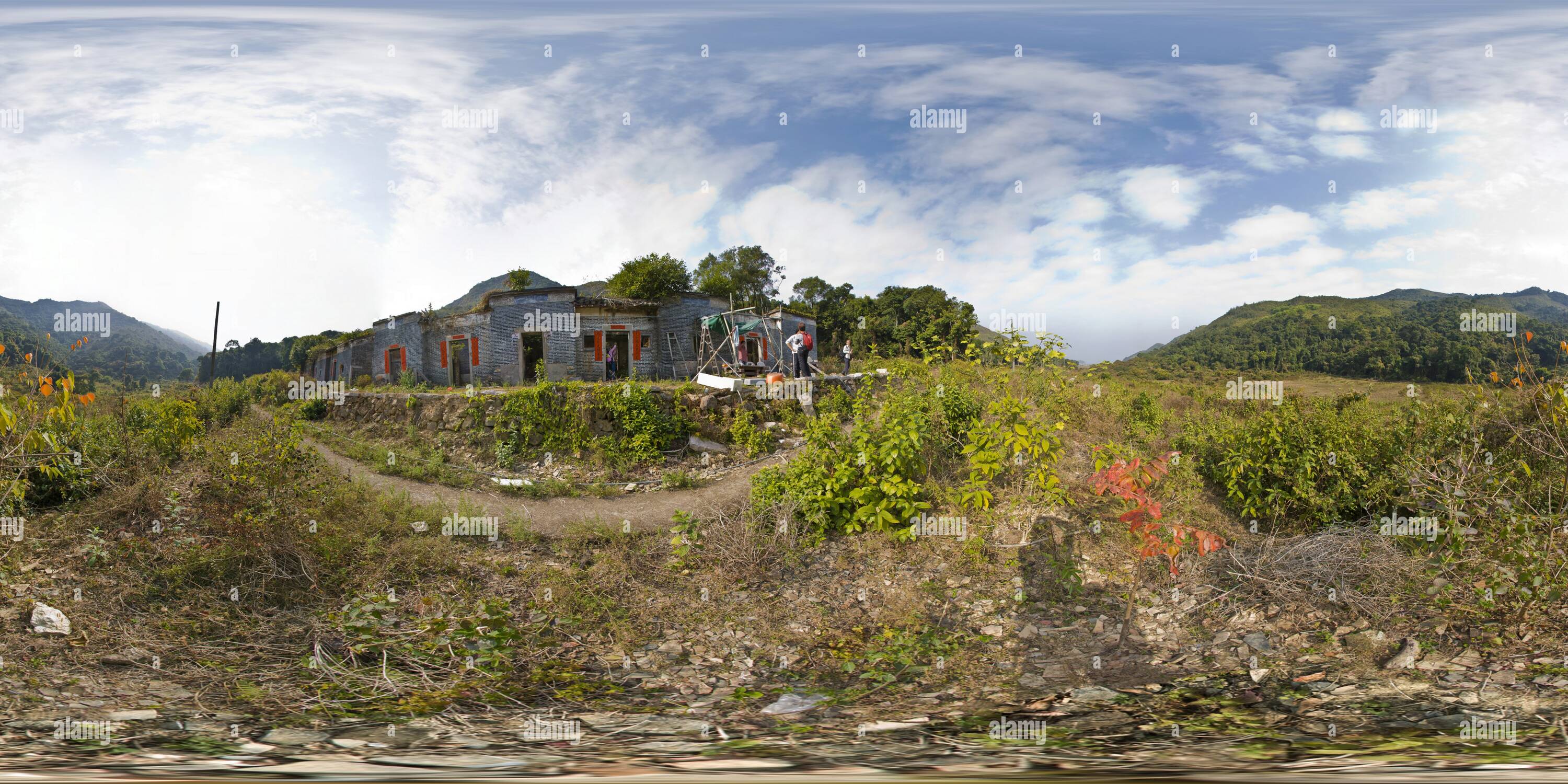 360° view of So Lo Pun Village , Sha Tau Kok , NT ; HK - Alamy