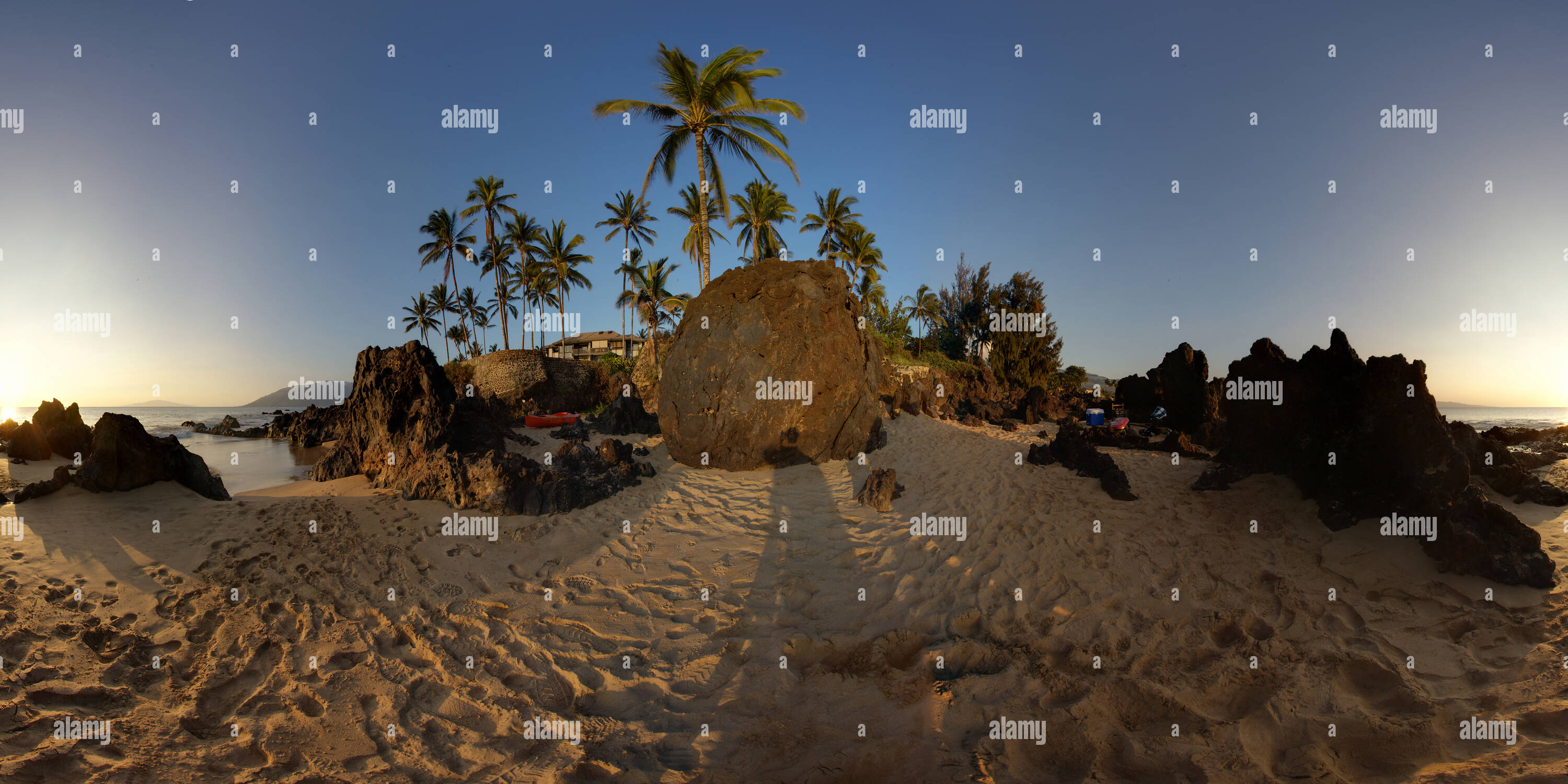 360° view of Kamaole Beach Sunset,Kihei Maui, Hawaii - Alamy