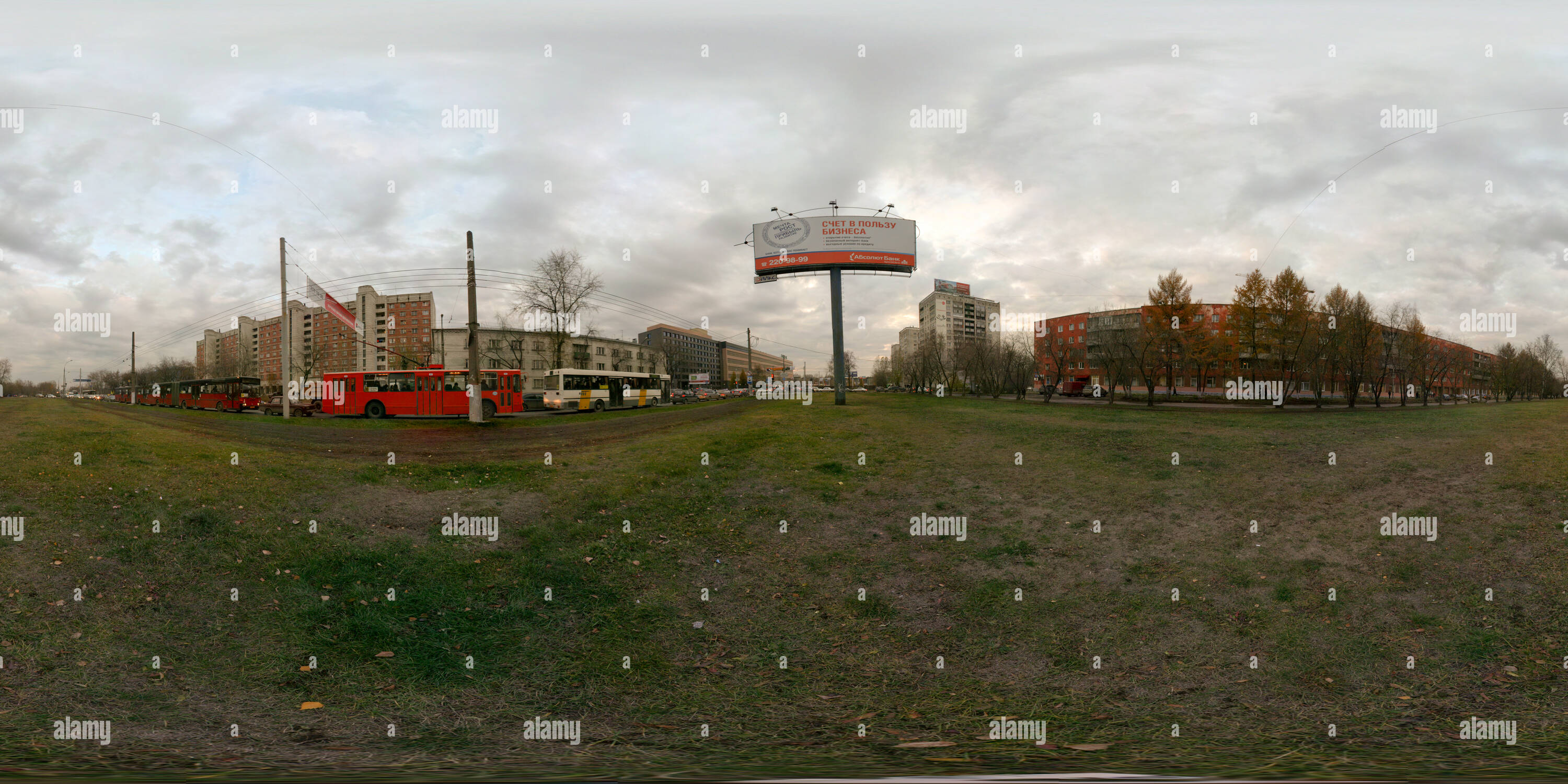 360° view of Traffic jams and adv - Alamy