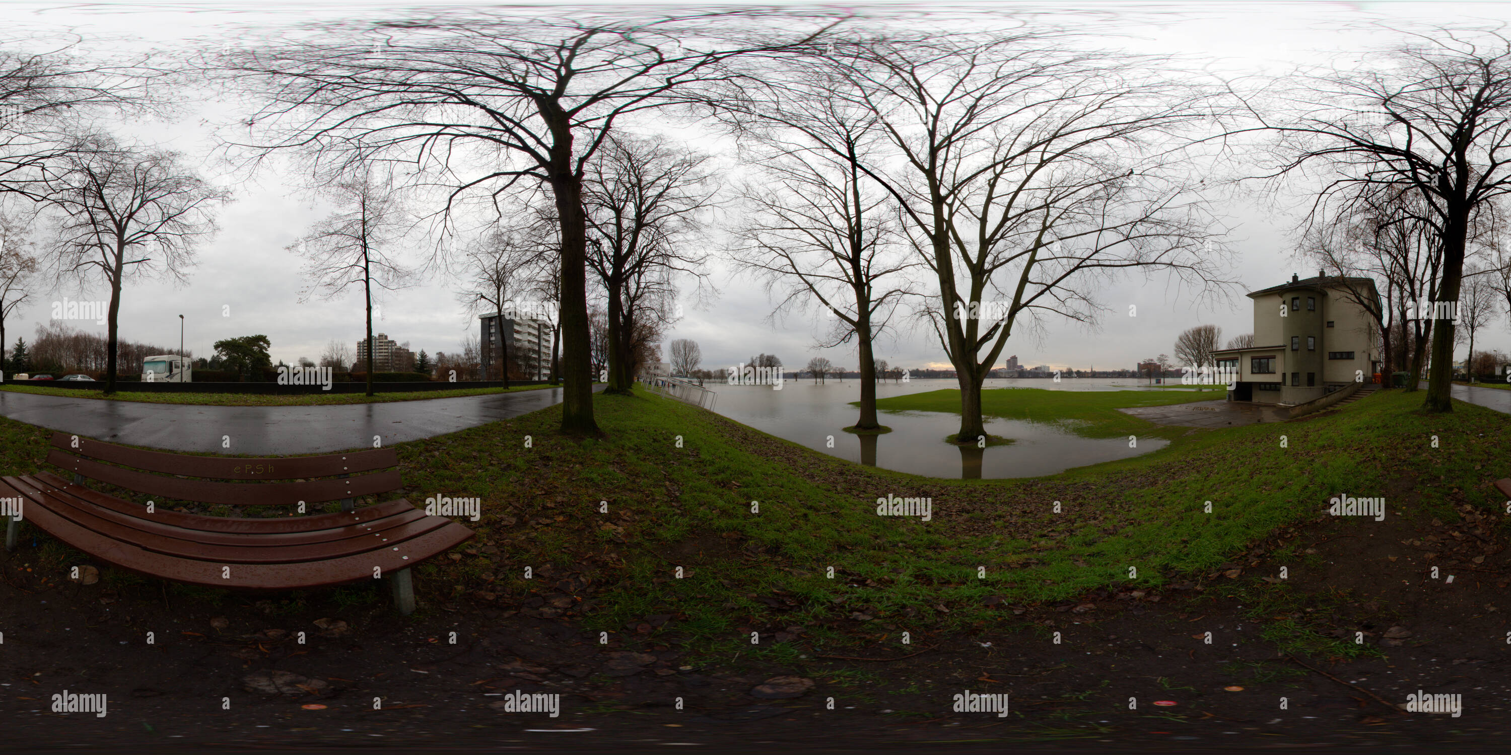360° view of River Rhine in Cologne - Alamy