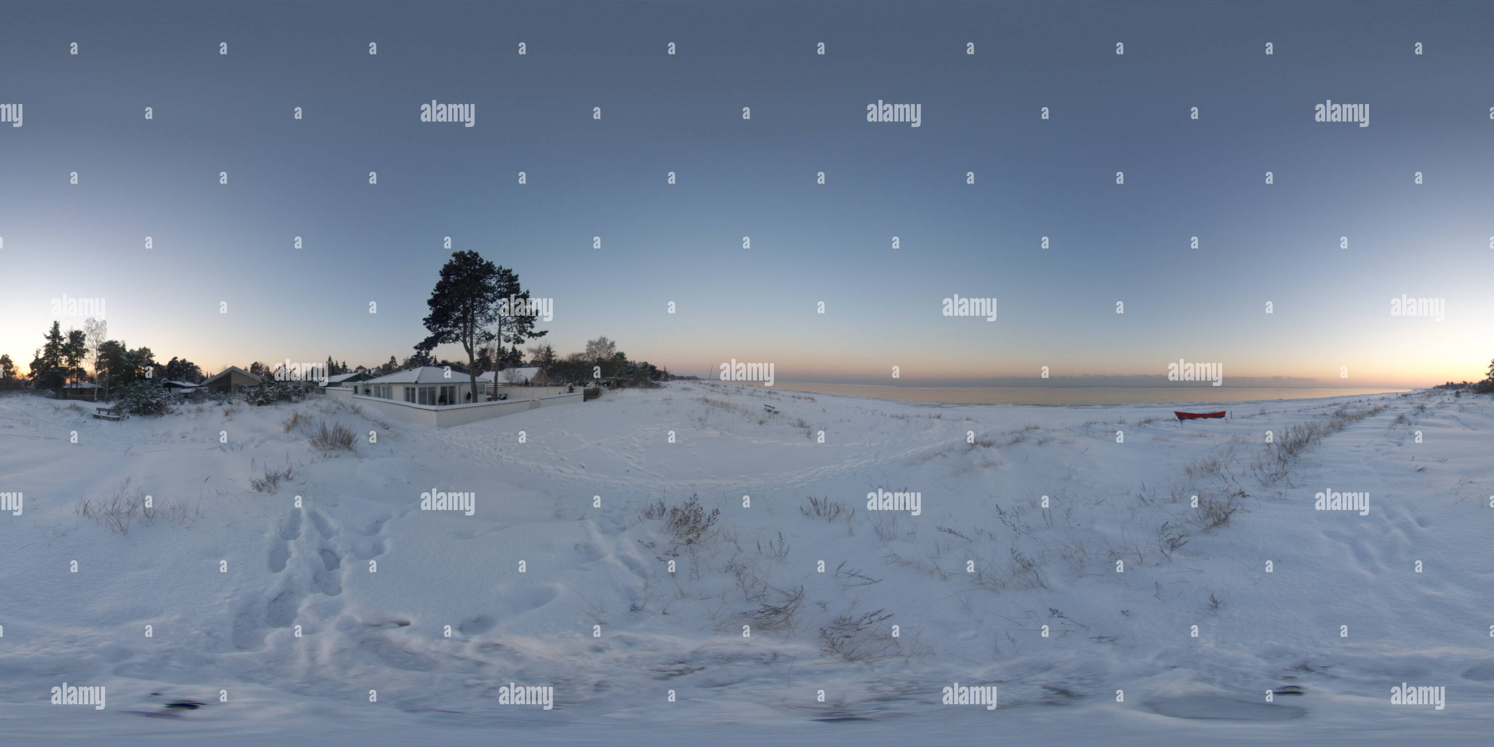 360° view of Solroed Strand, Denmark - Alamy