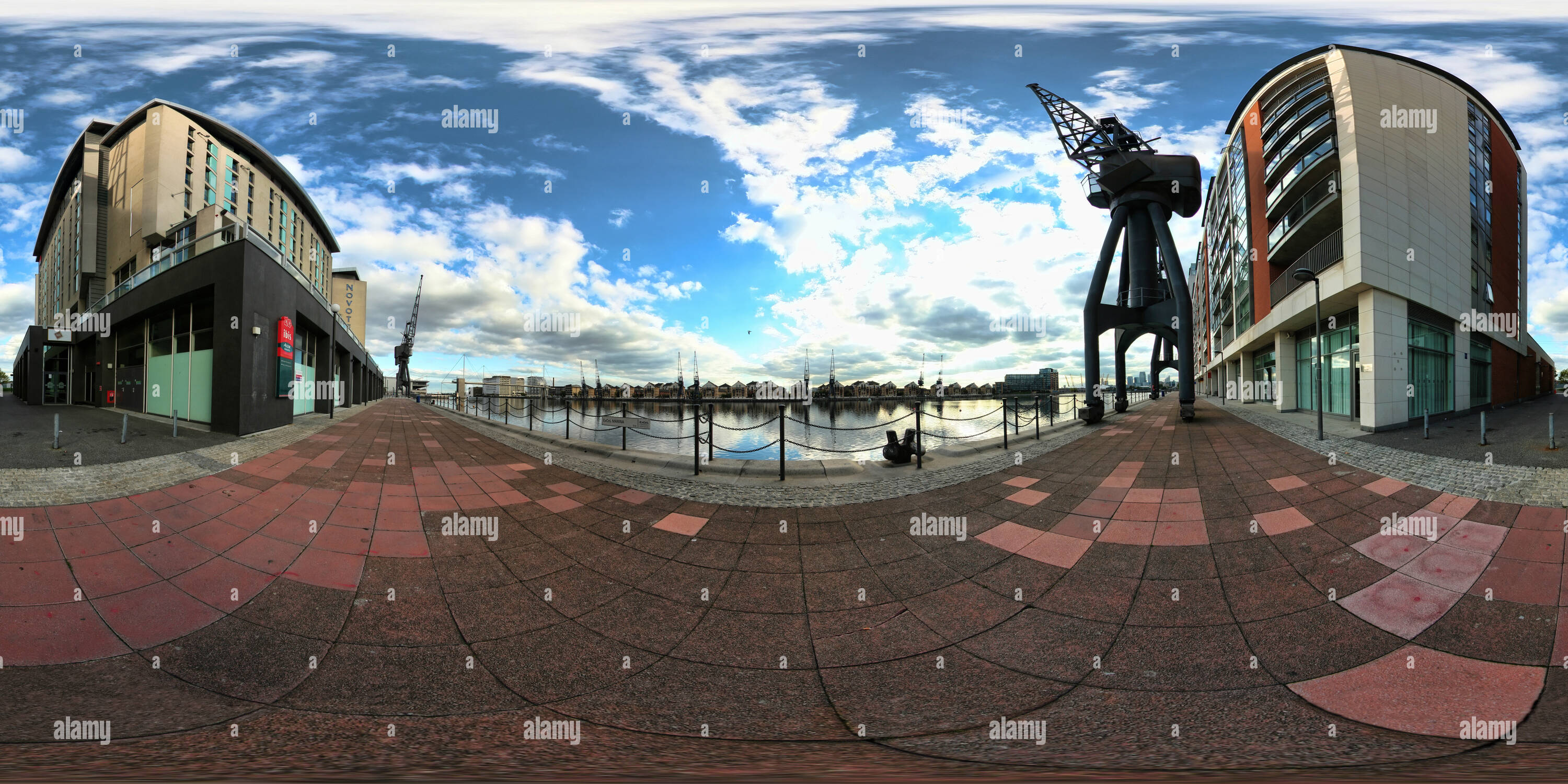 360° view of Royal Victoria Dock, London - Alamy