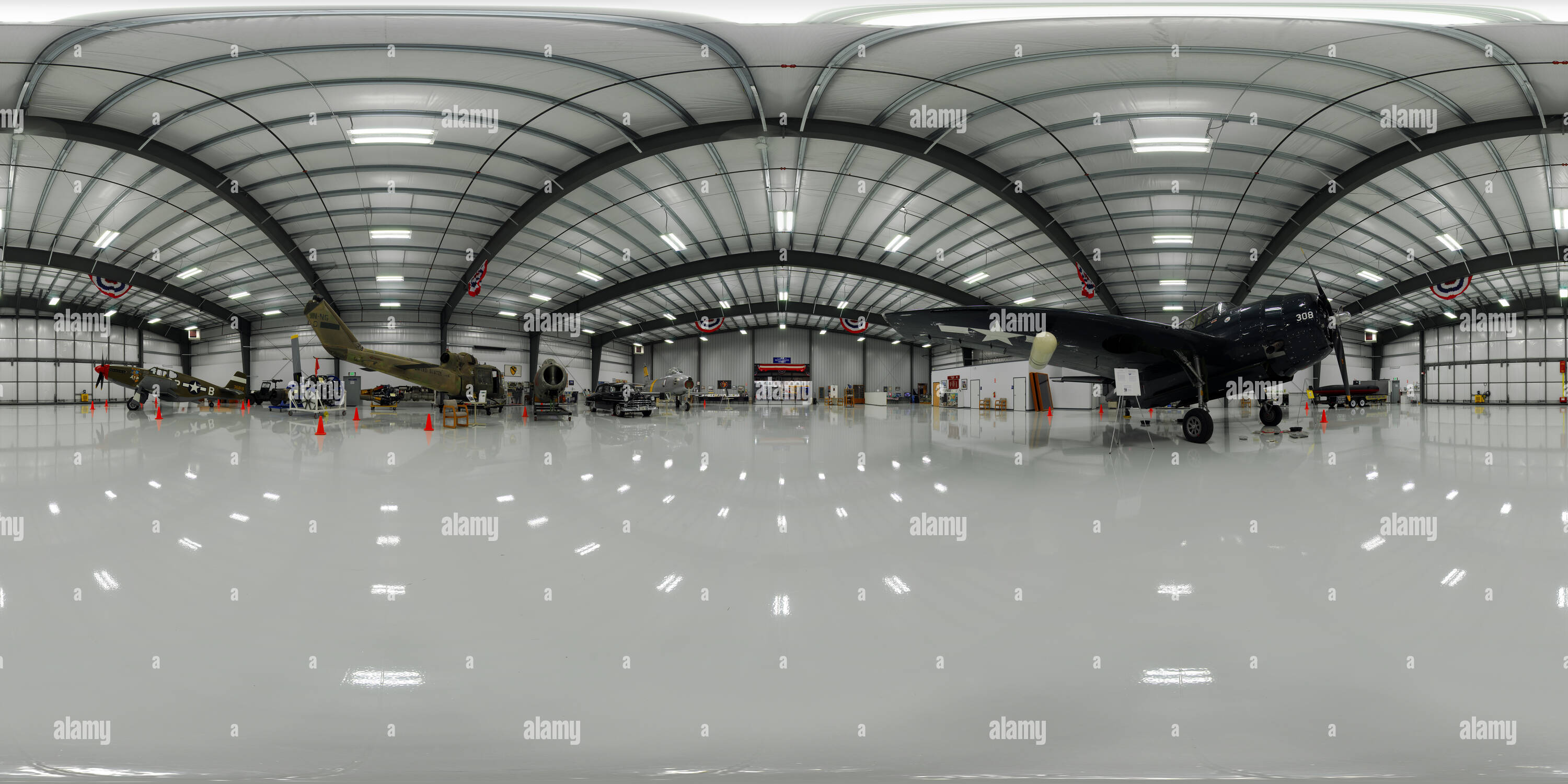 360° view of The Warhawk Air Museum - Rear Room - Nampa, Idaho, USA - Alamy