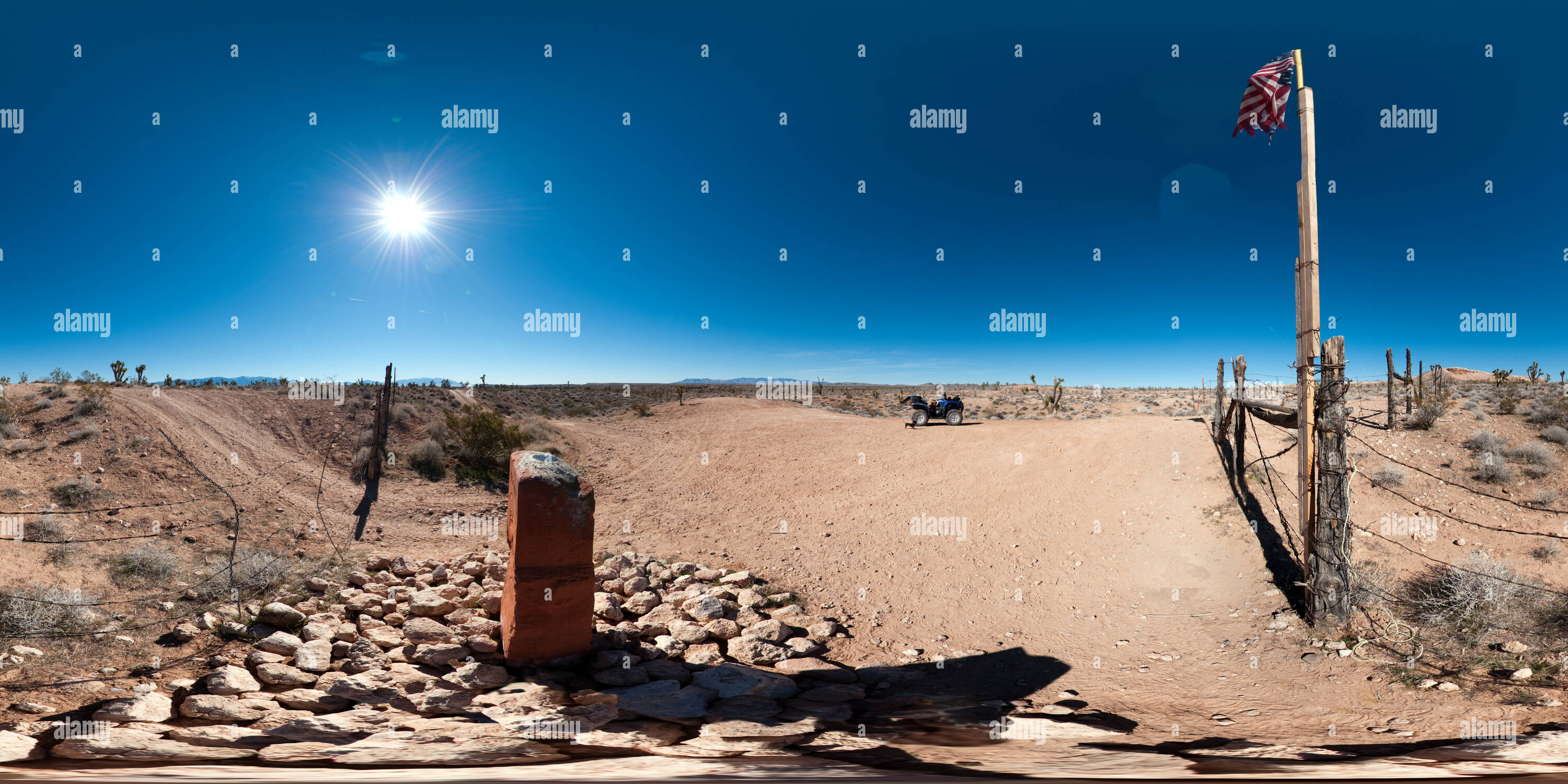 360° view of Utah Arizona Nevada Tristate marker - Alamy