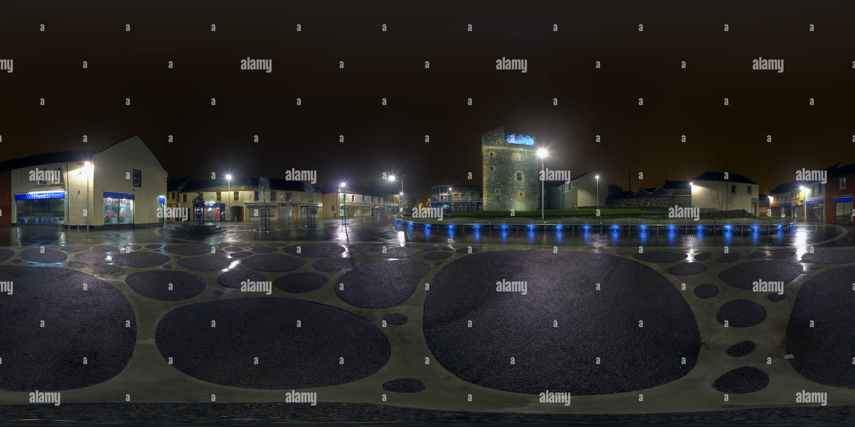 360° view of Stranraer Castle Square - Alamy