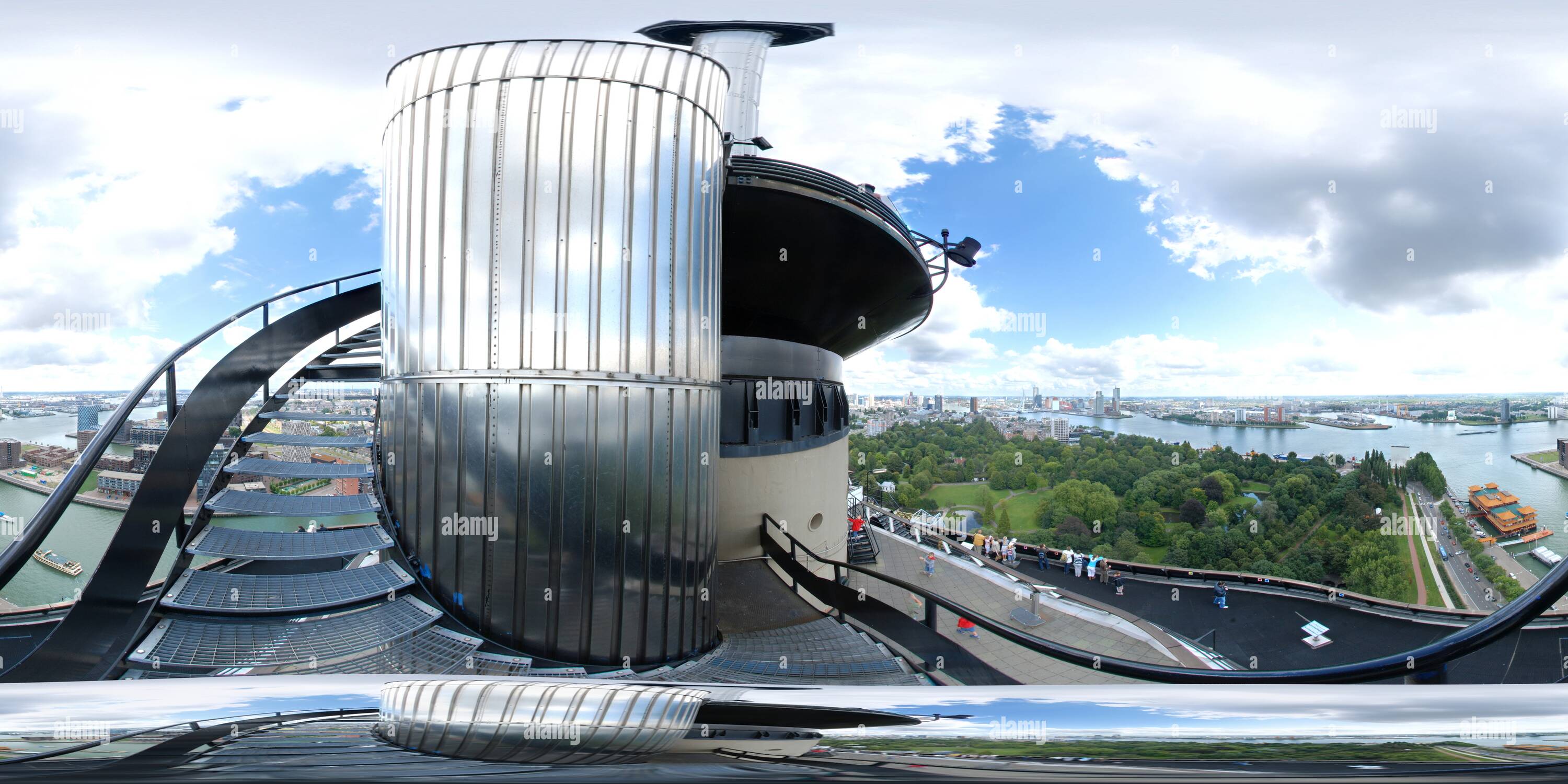 360° view of Rotterdam Euromast Stairs - Alamy