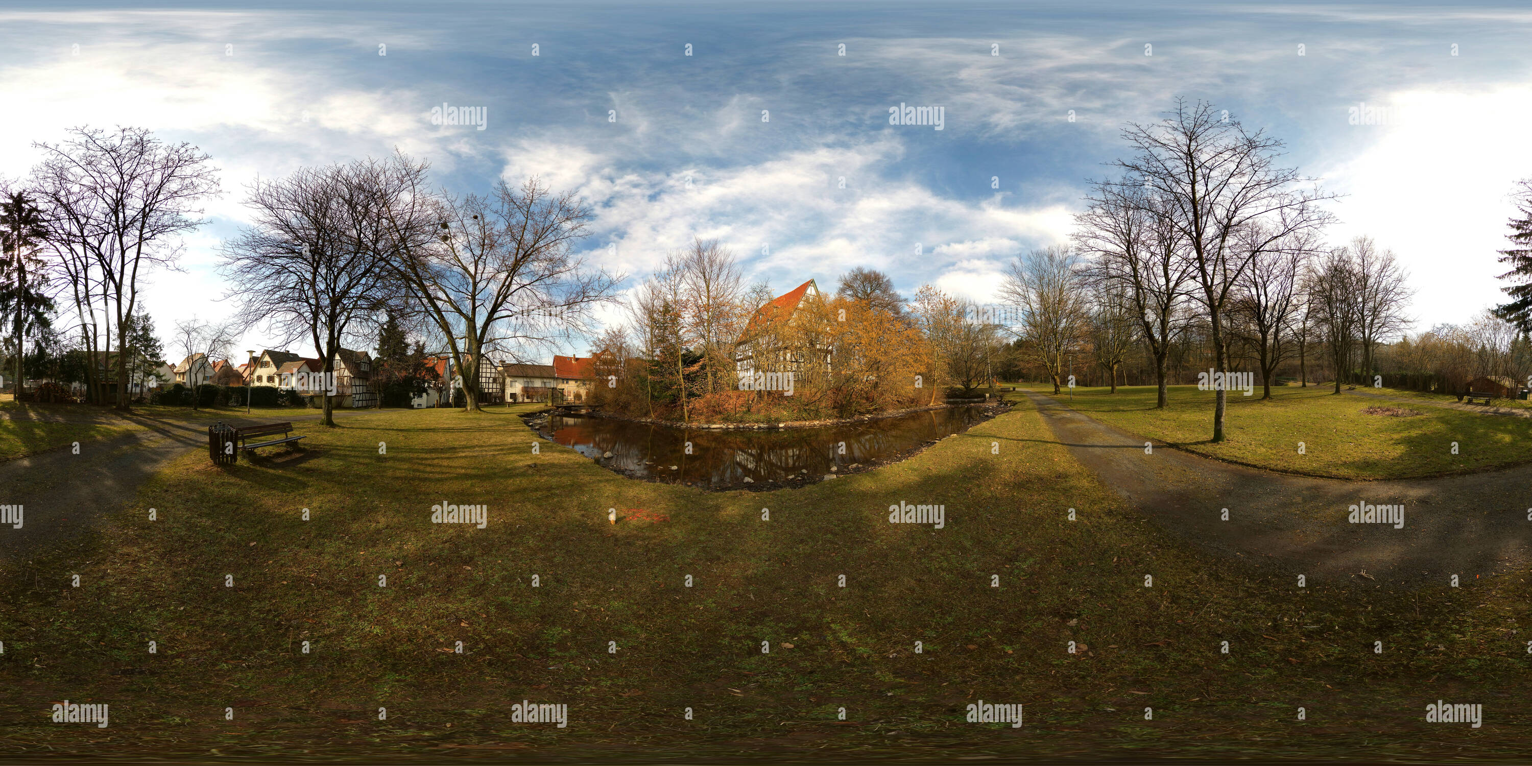 360° view of -Schotten- Alteburg und Park - Alamy