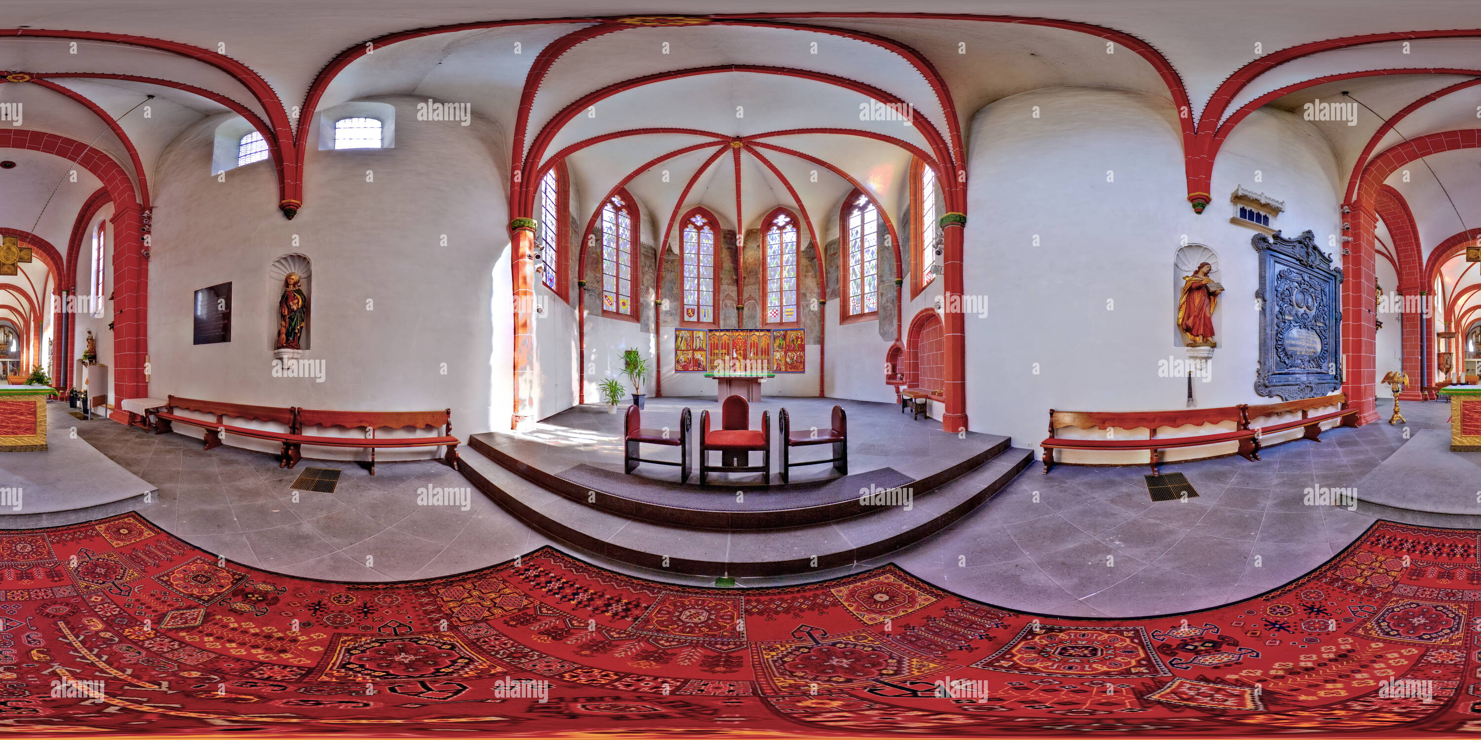 360° view of Bendorf Abtei Sayn - Alamy