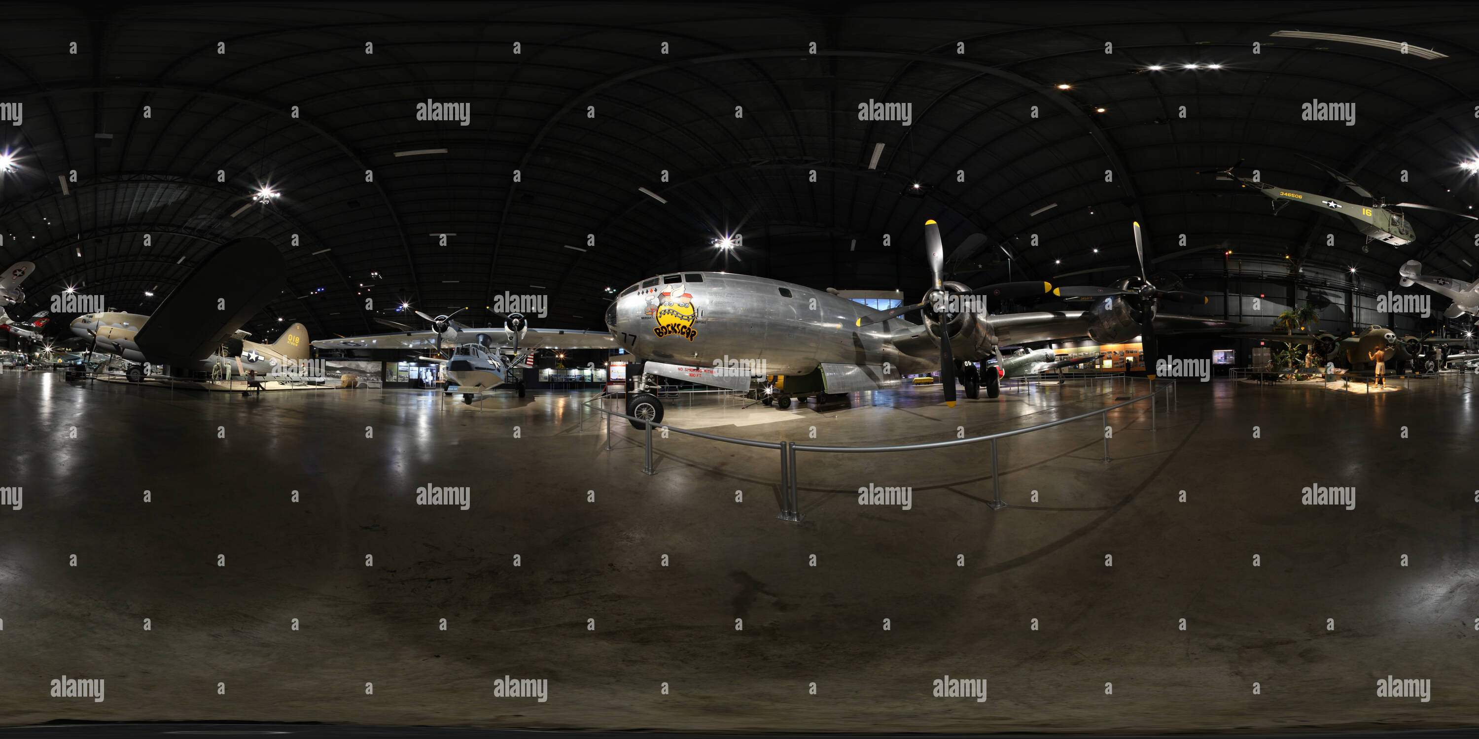 360° view of Air Force Museum, B-29 Bomber, Bockscar 1 - Alamy
